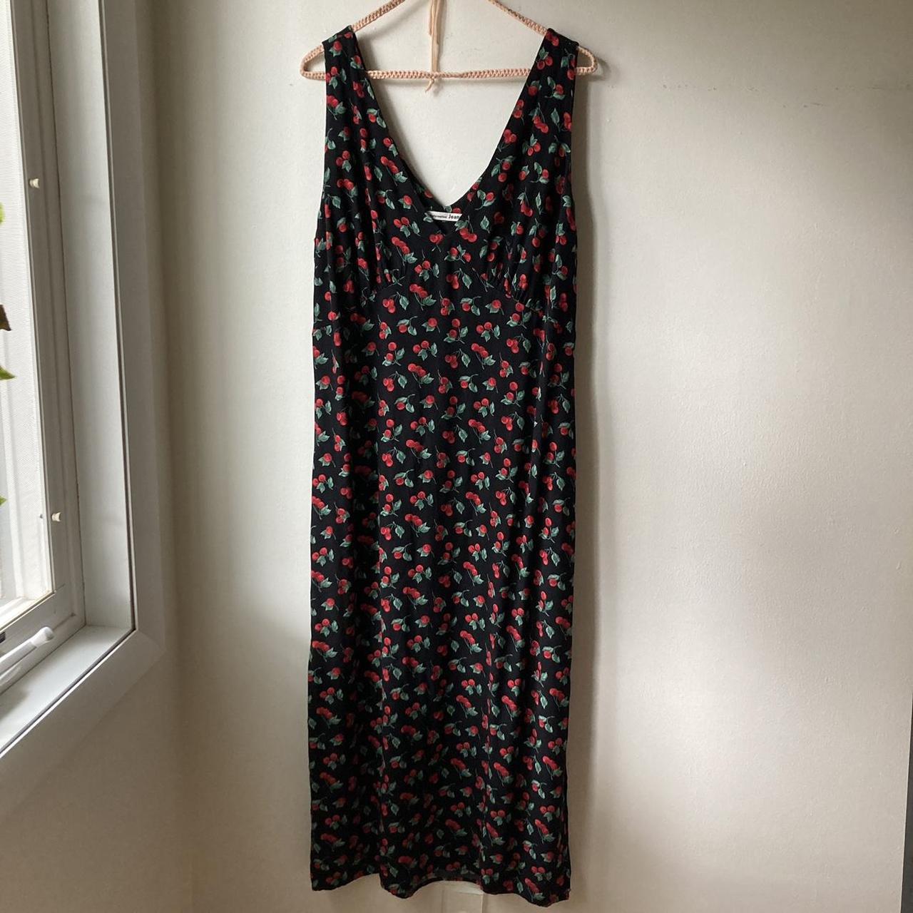 Reformation Ares Cherry Dress. Features a red cherry... - Depop