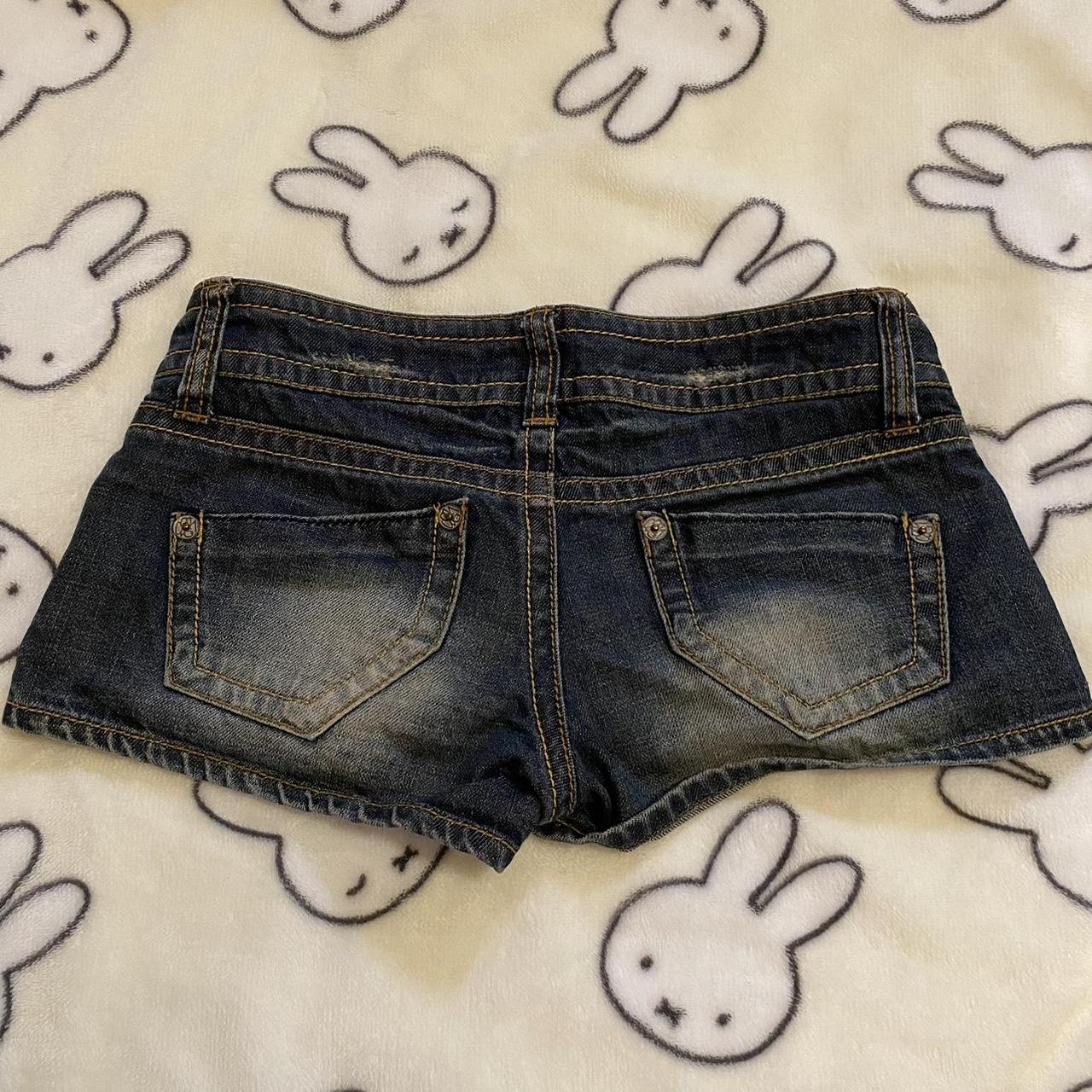 LB-03 gyaru micro shorts very low rise best fits... - Depop