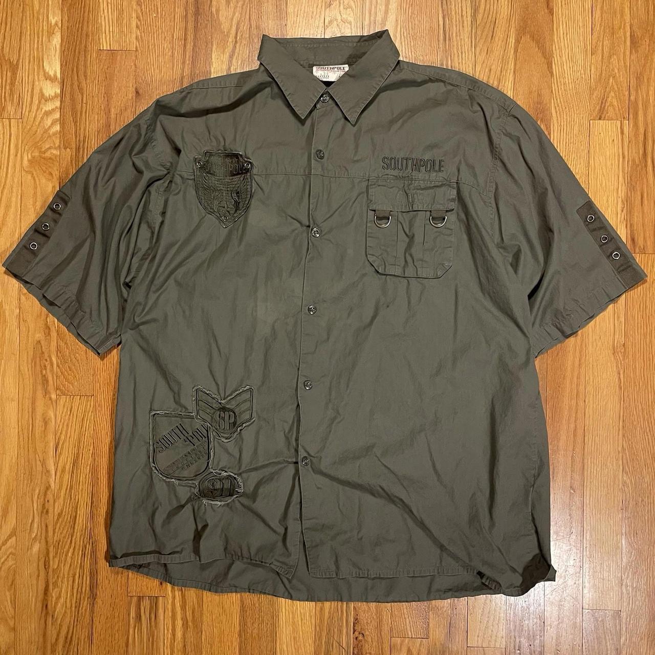 Southpole Men's Authentic Collection Olive Green... | Depop