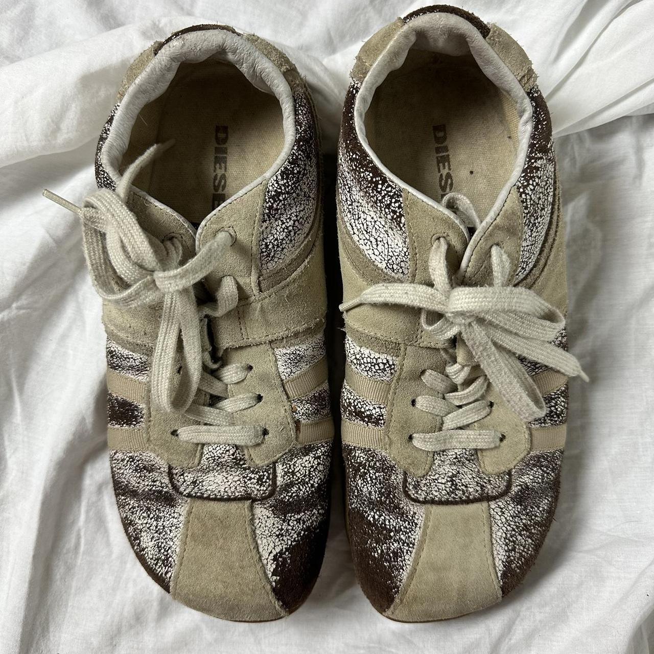 Anneke vintage Diesel shoes. has a leather upper and... - Depop