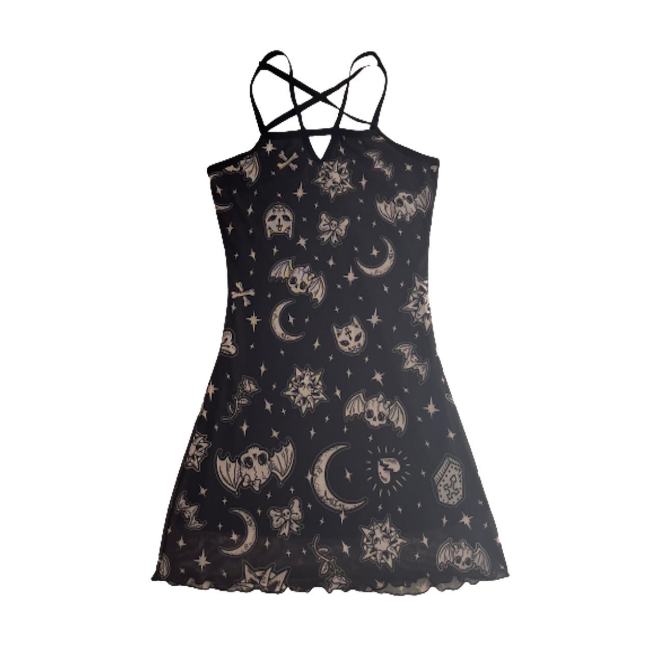 Strappy goth mini dress from Dollskill. Cute... - Depop
