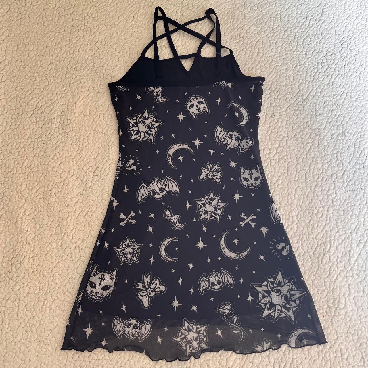 Strappy goth mini dress from Dollskill. Cute... - Depop