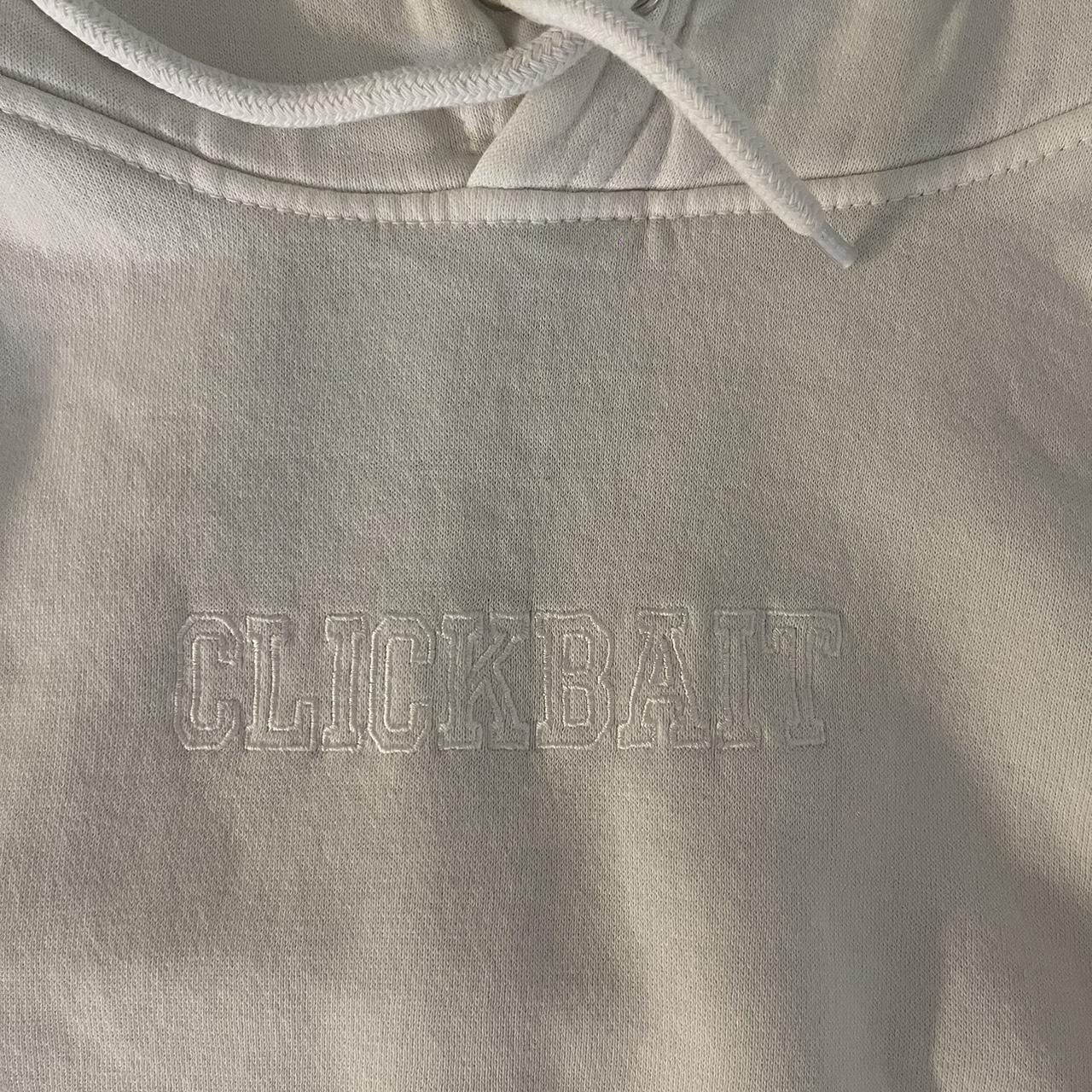 David Dobrik “Clickbait” merch. White embroidered... - Depop