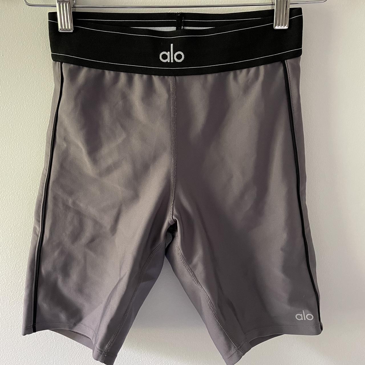 ALO YOGA suit up bike shorts in lavender + NEVER... - Depop