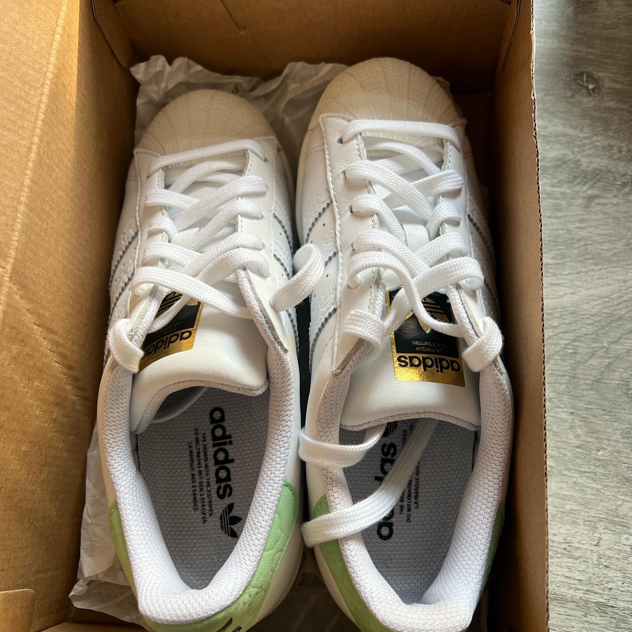 Adidas super stars - basically brand new. Uk 4 - Depop