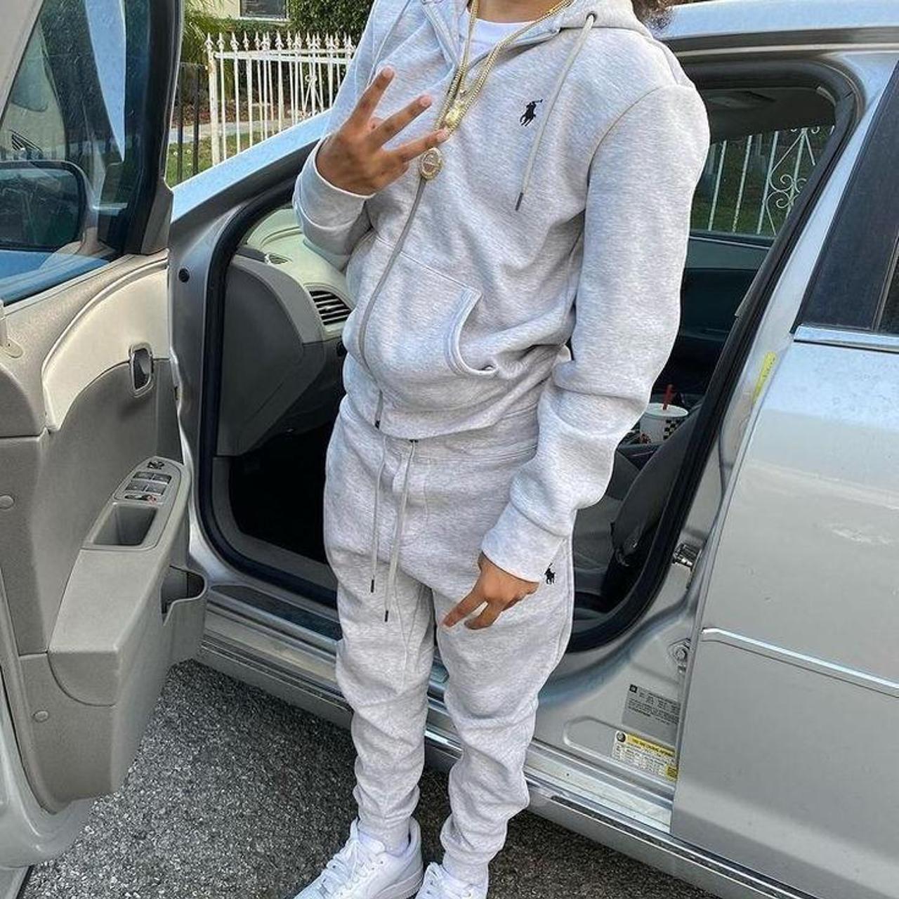 Ralph Lauren Double Knit Tracksuit set... - Depop