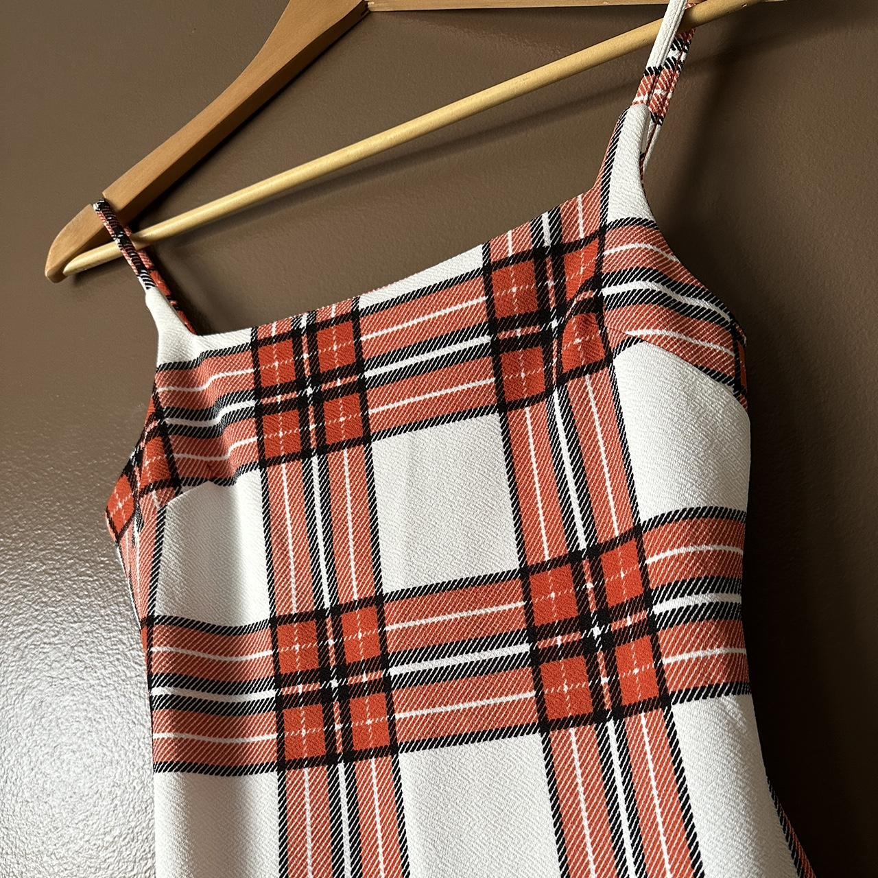 Autumn plaid dress super cute great colors Worn once... - Depop