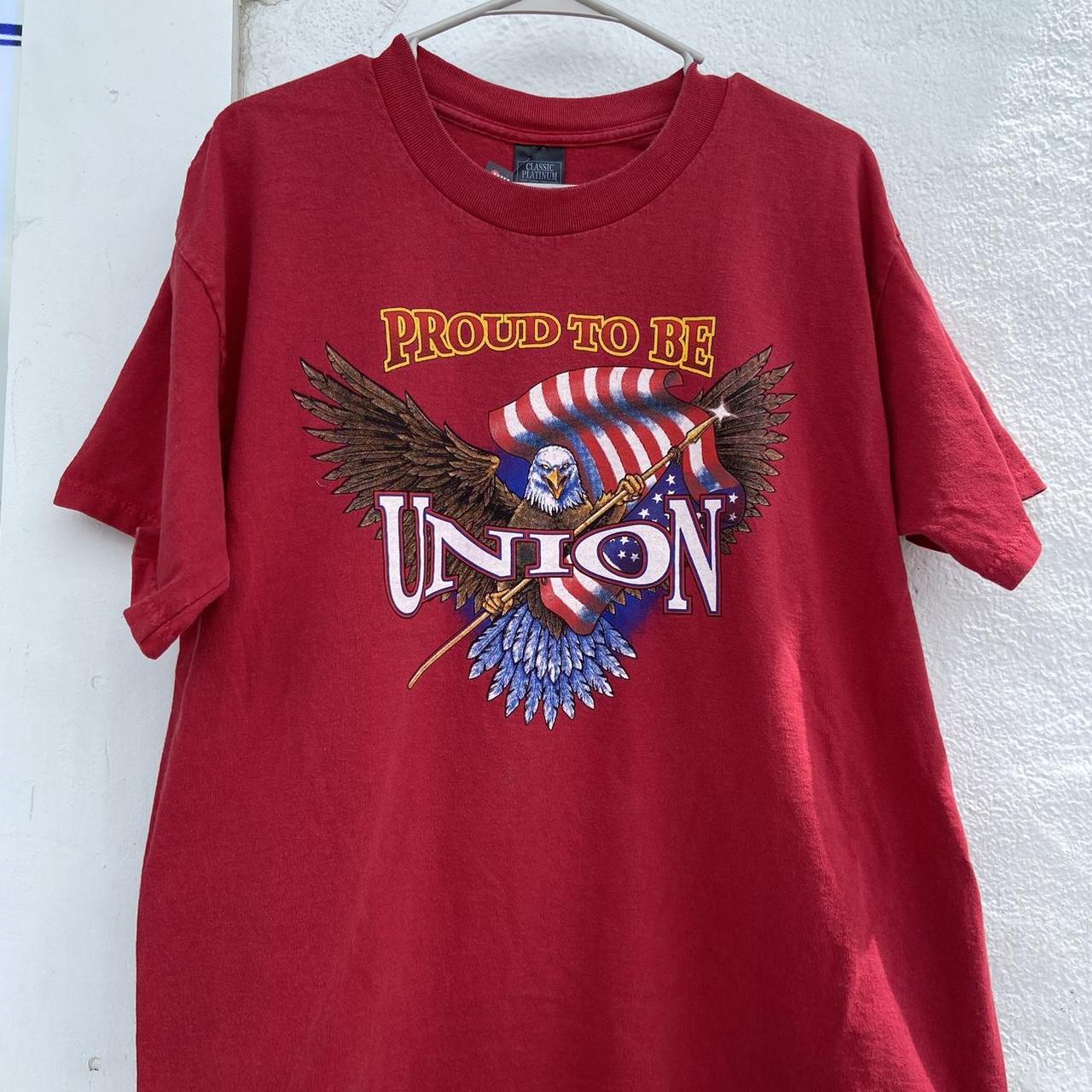 Proud to be union American Eagle UAW size large shirt - Depop