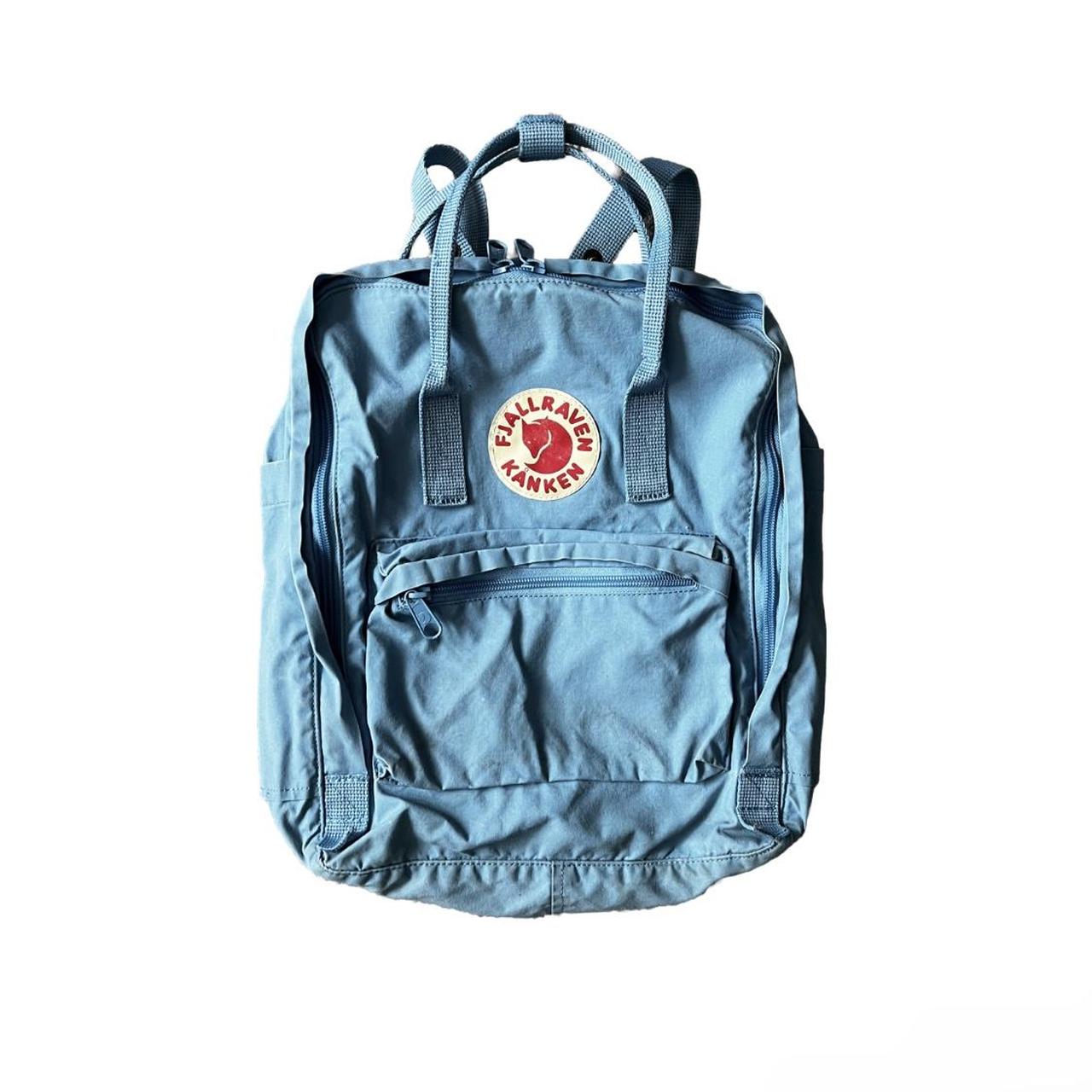 fjallraven kanken baby blue backpack (regular size),... - Depop
