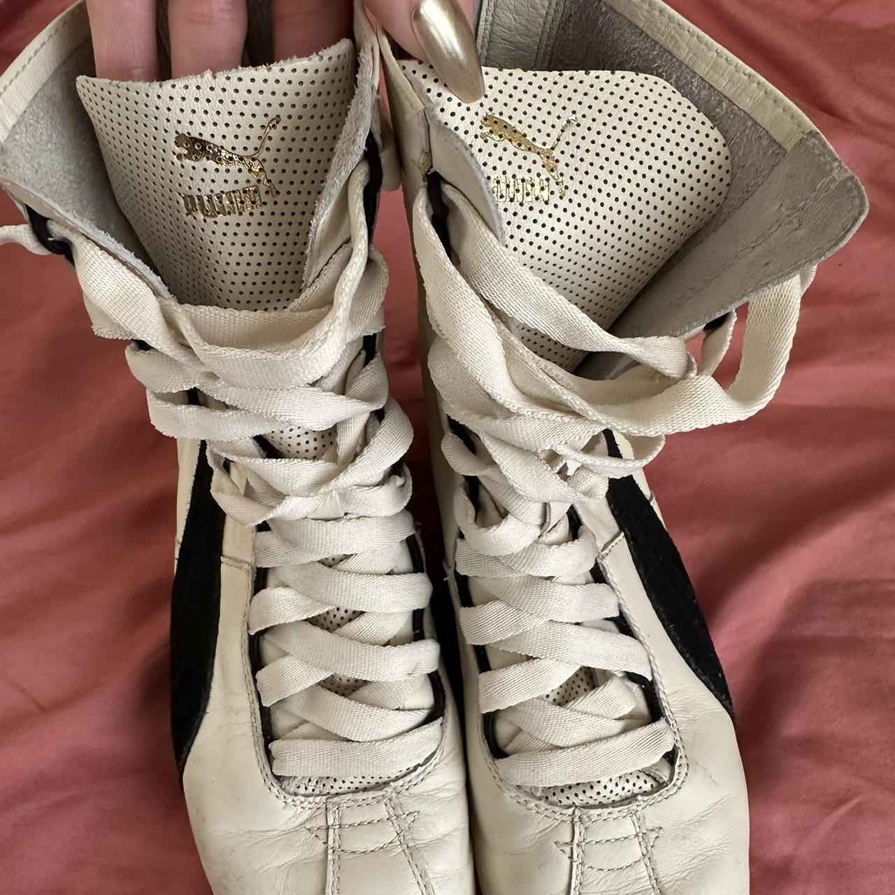 puma eskiva hi wrestling boots so cute and trendy... - Depop