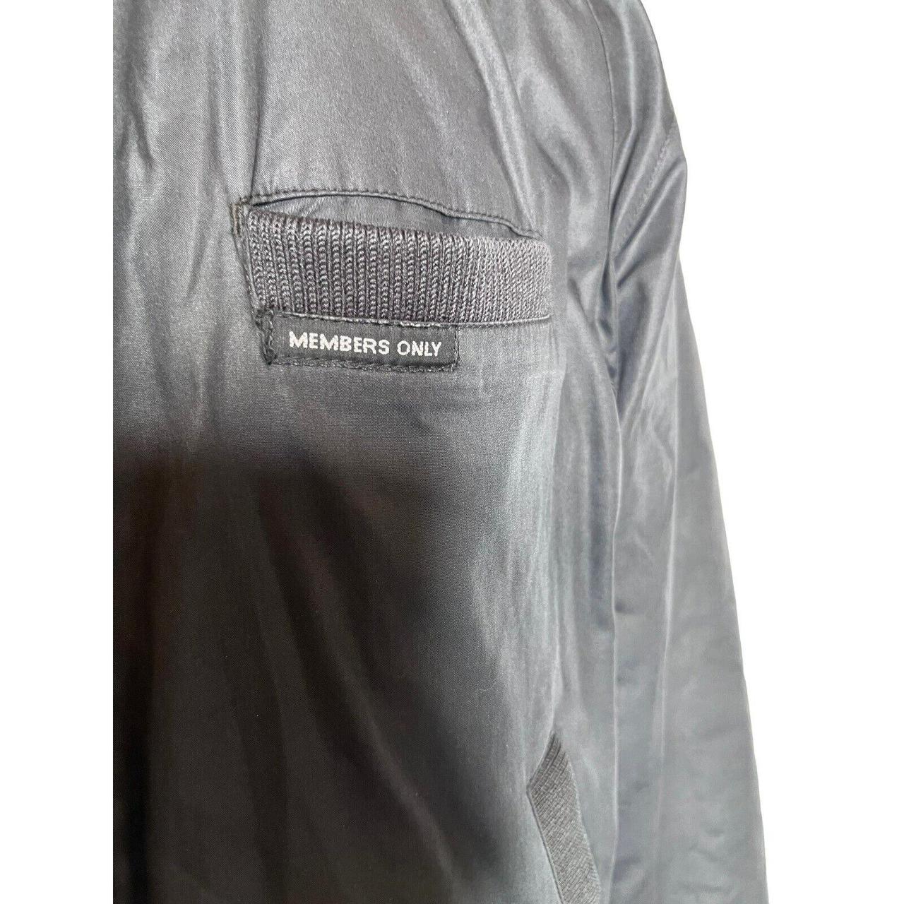 Vintage Members Only 80’s Black Bomber Padded... | Depop