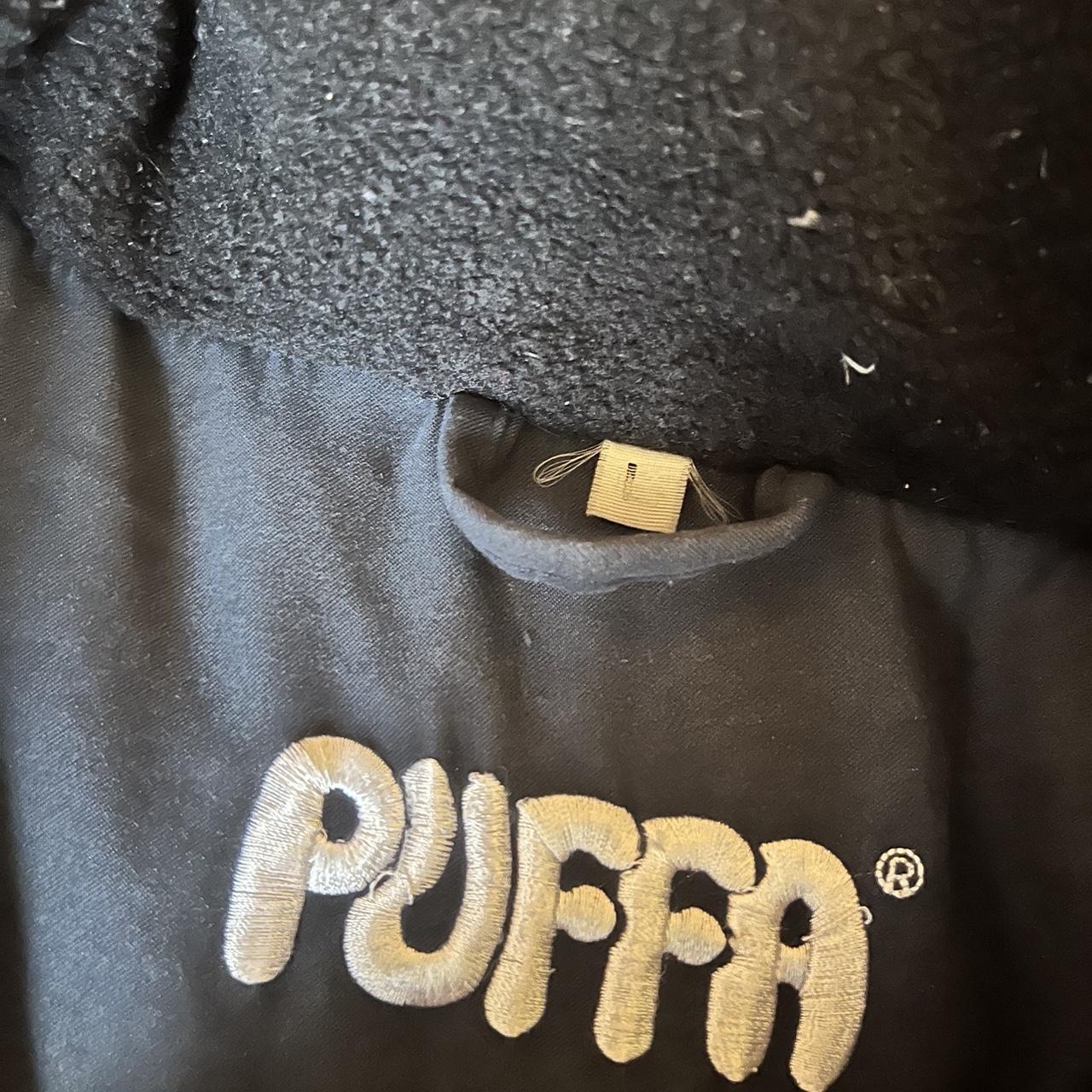 Vintage Puffa Gilet Jacket Blue with embroidered... - Depop