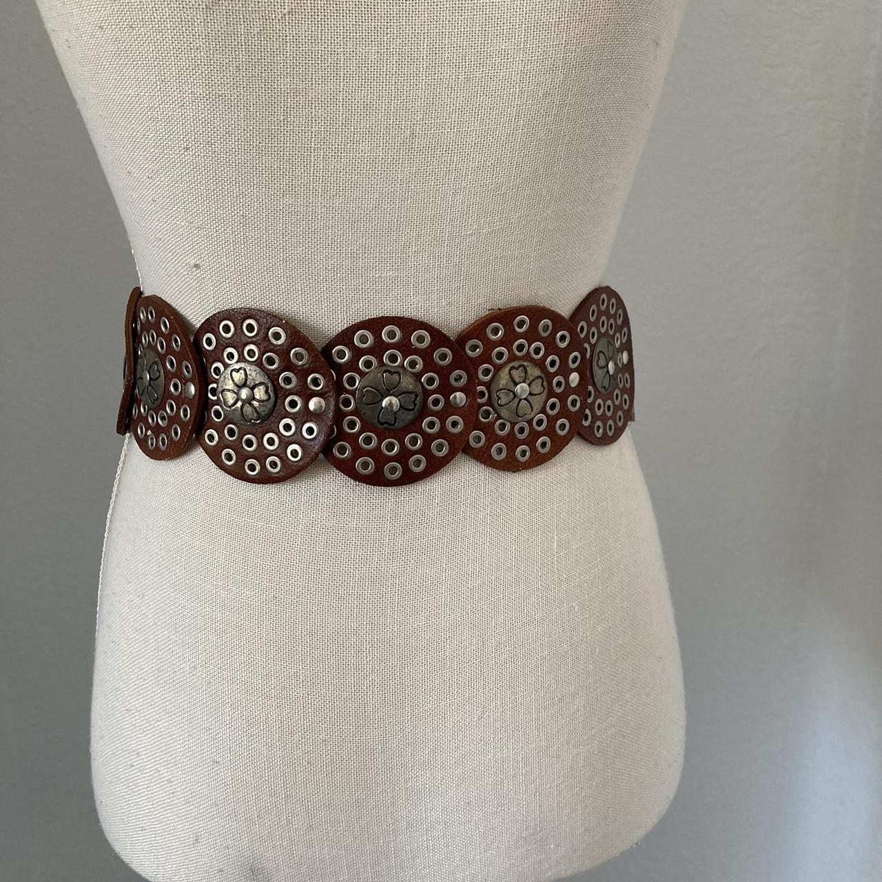 Boho Disc Concho Link Belt (hip hugger) Length:... - Depop
