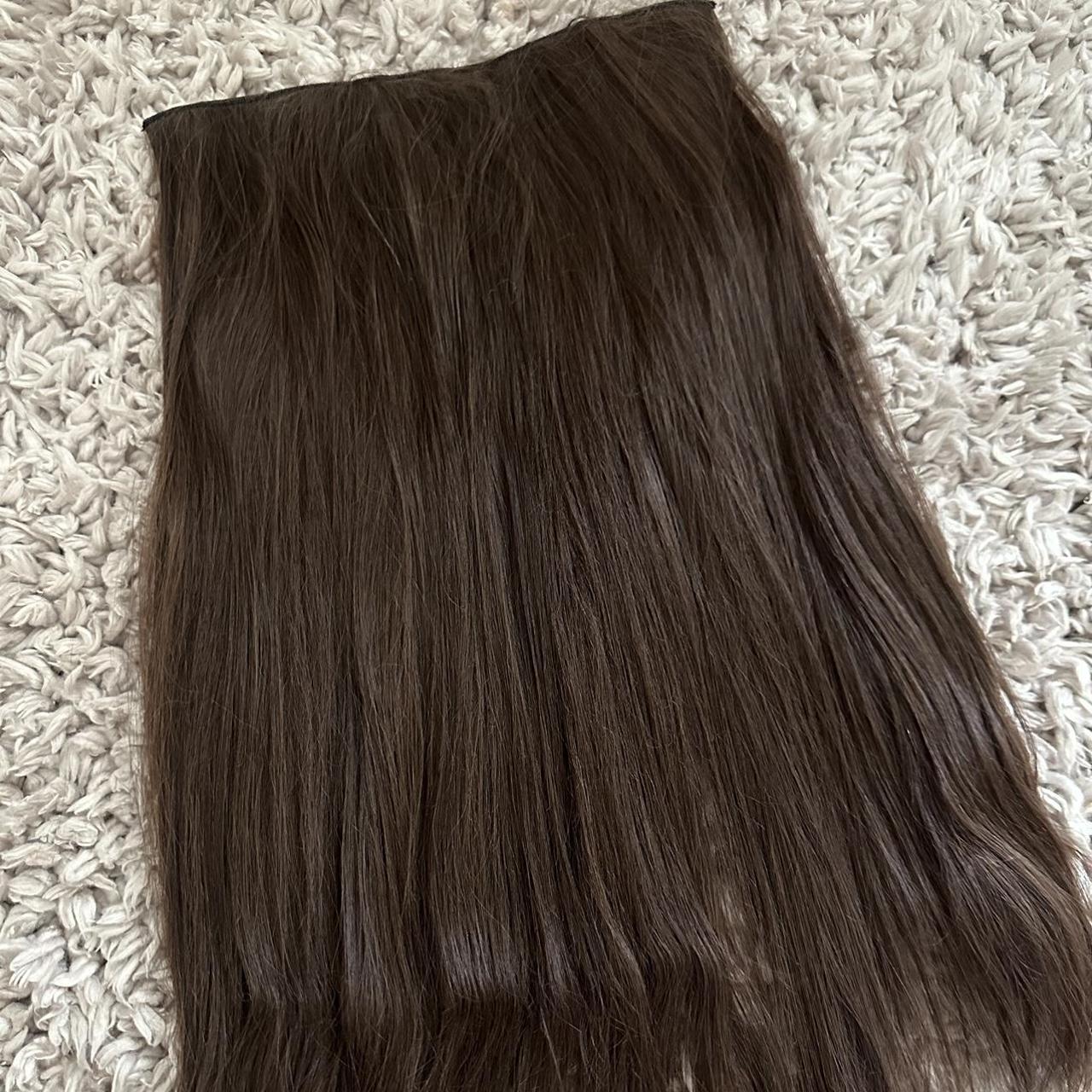Stranded Hair group Brunette 20” one piece Straight... - Depop