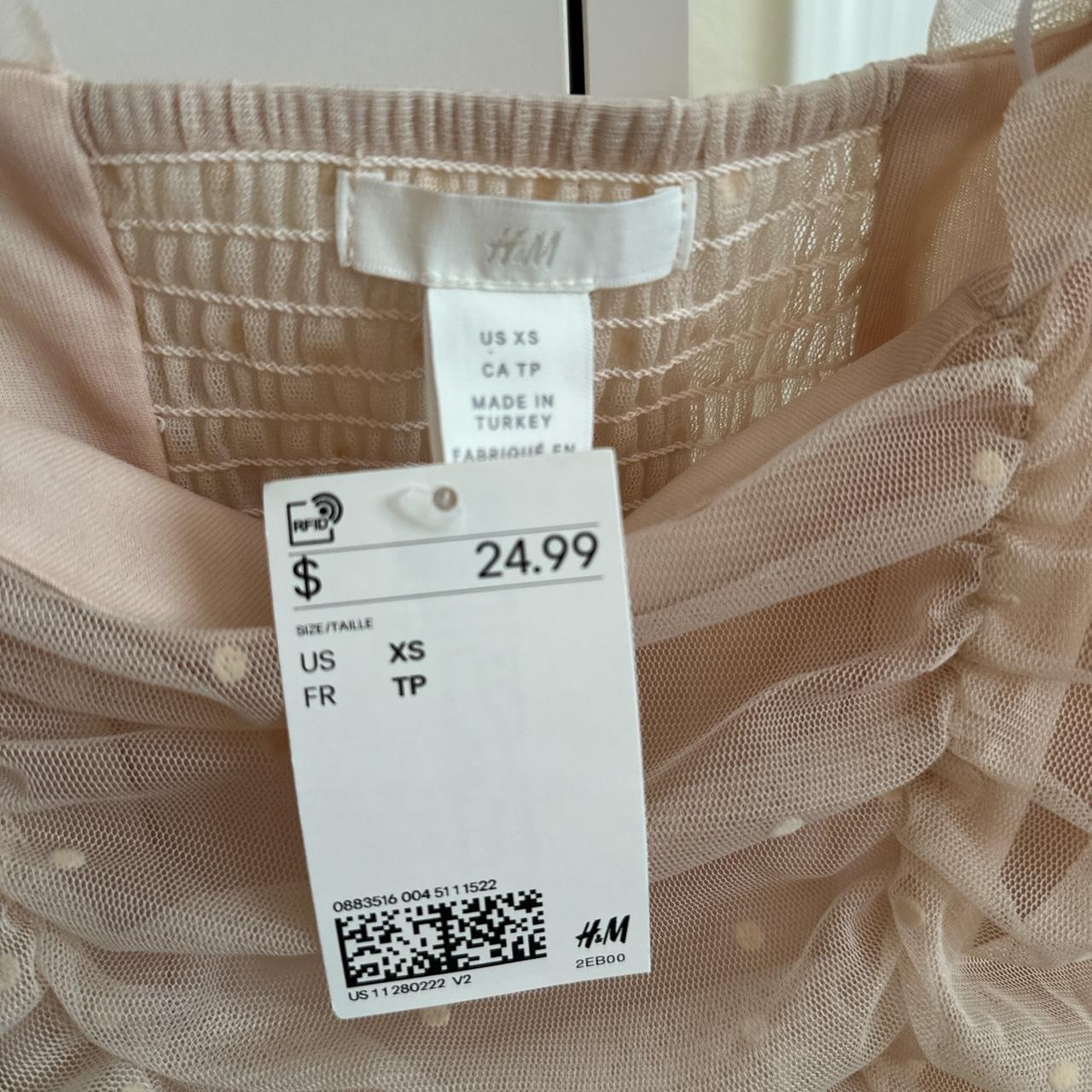 Pastel pink h&m top - new with tags/ never... - Depop