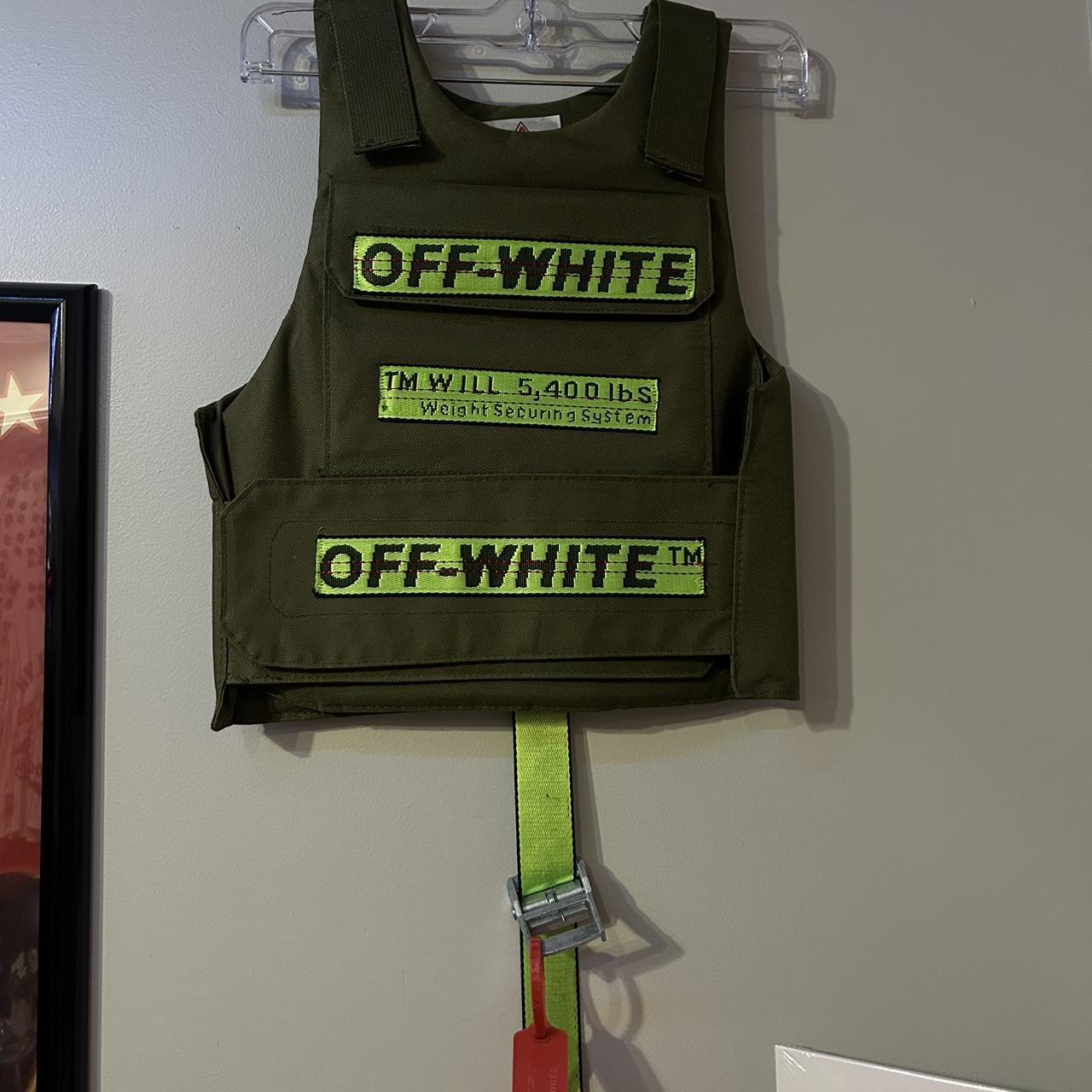 Custom Off-White Belt Vest Size: XS/S Super cool... - Depop