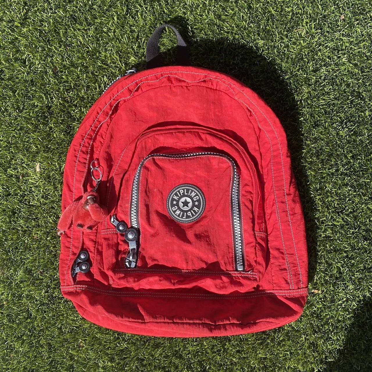 Beautiful red Kipling book bag ! . . . . . Open to... - Depop