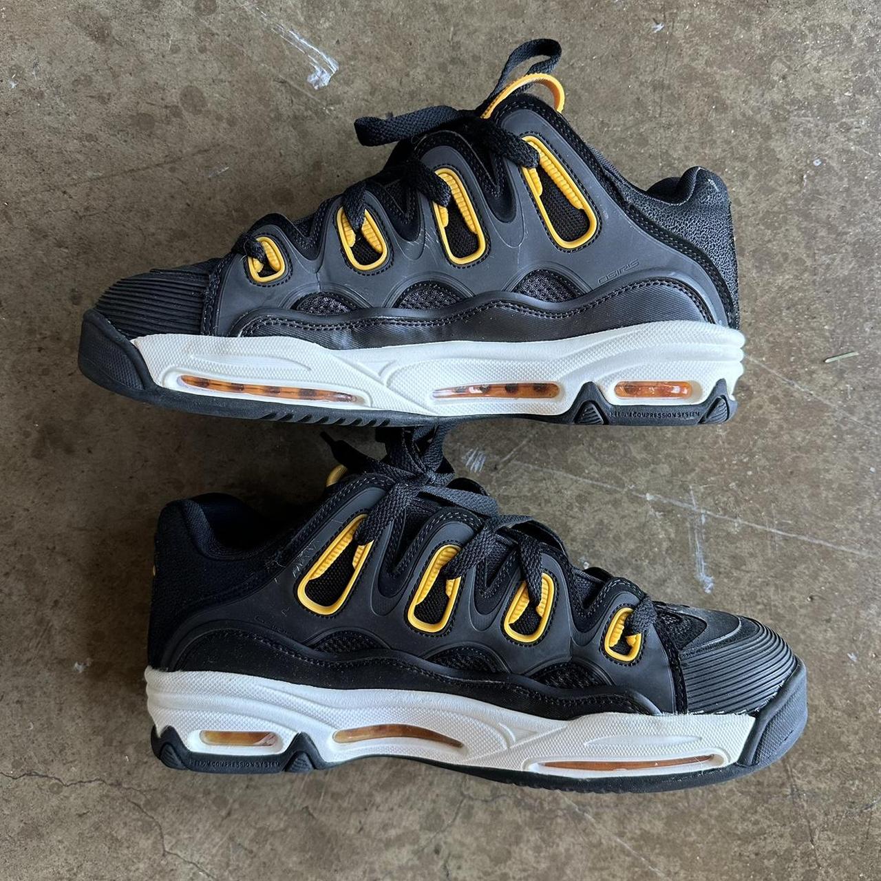 Rare Osiris D3 2001 Black/White/Yellow Men’s Size 12... | Depop