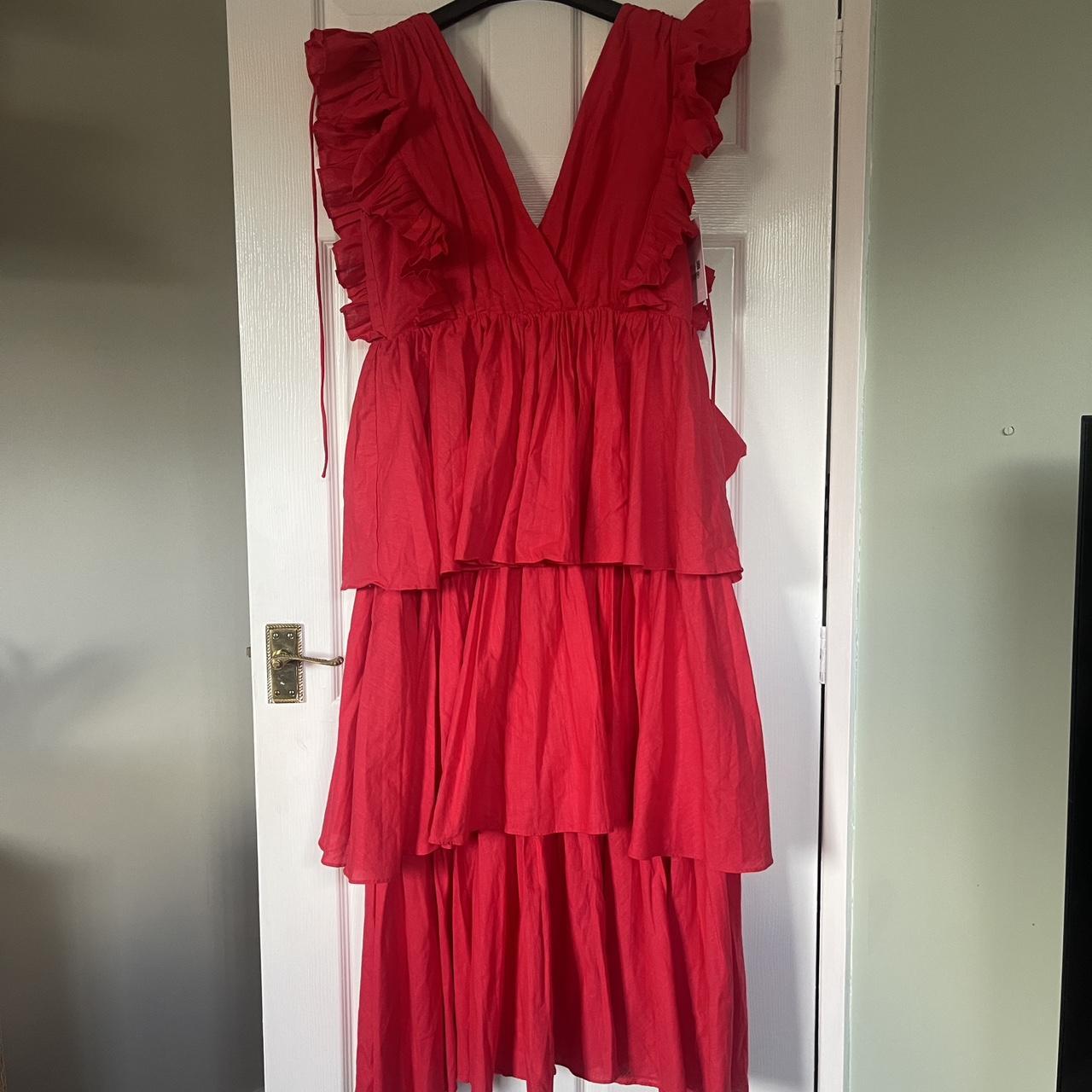 True Decadence Red Frill Dress BNWT - Depop