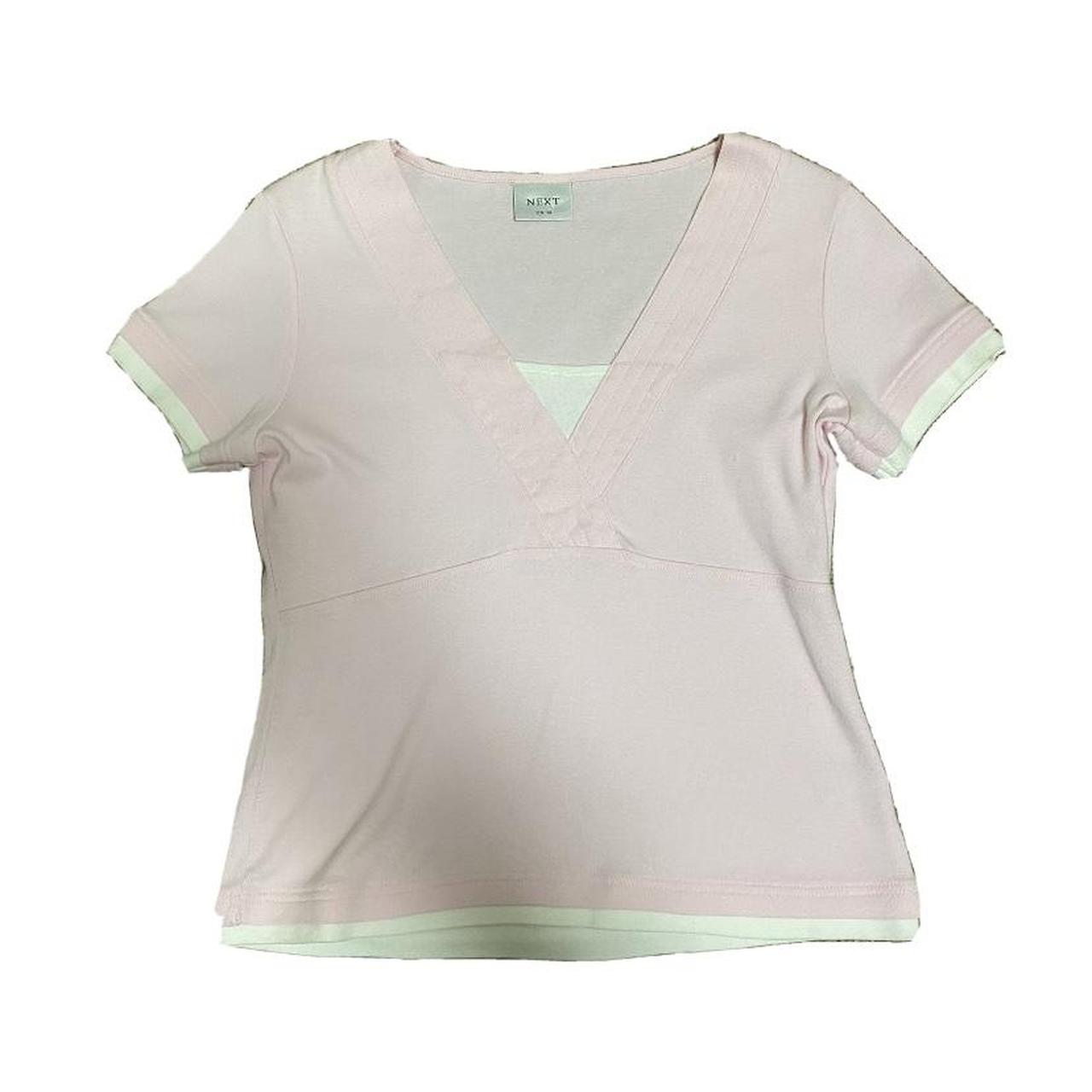 vintage next label 2000s pink top size UK 14 #00s... - Depop