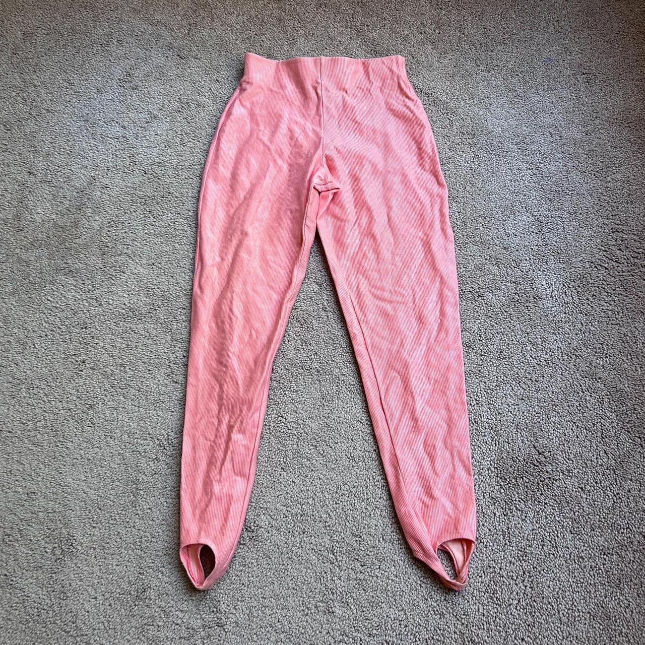 Women’s vintage highwaisted peach corduroy workout... - Depop