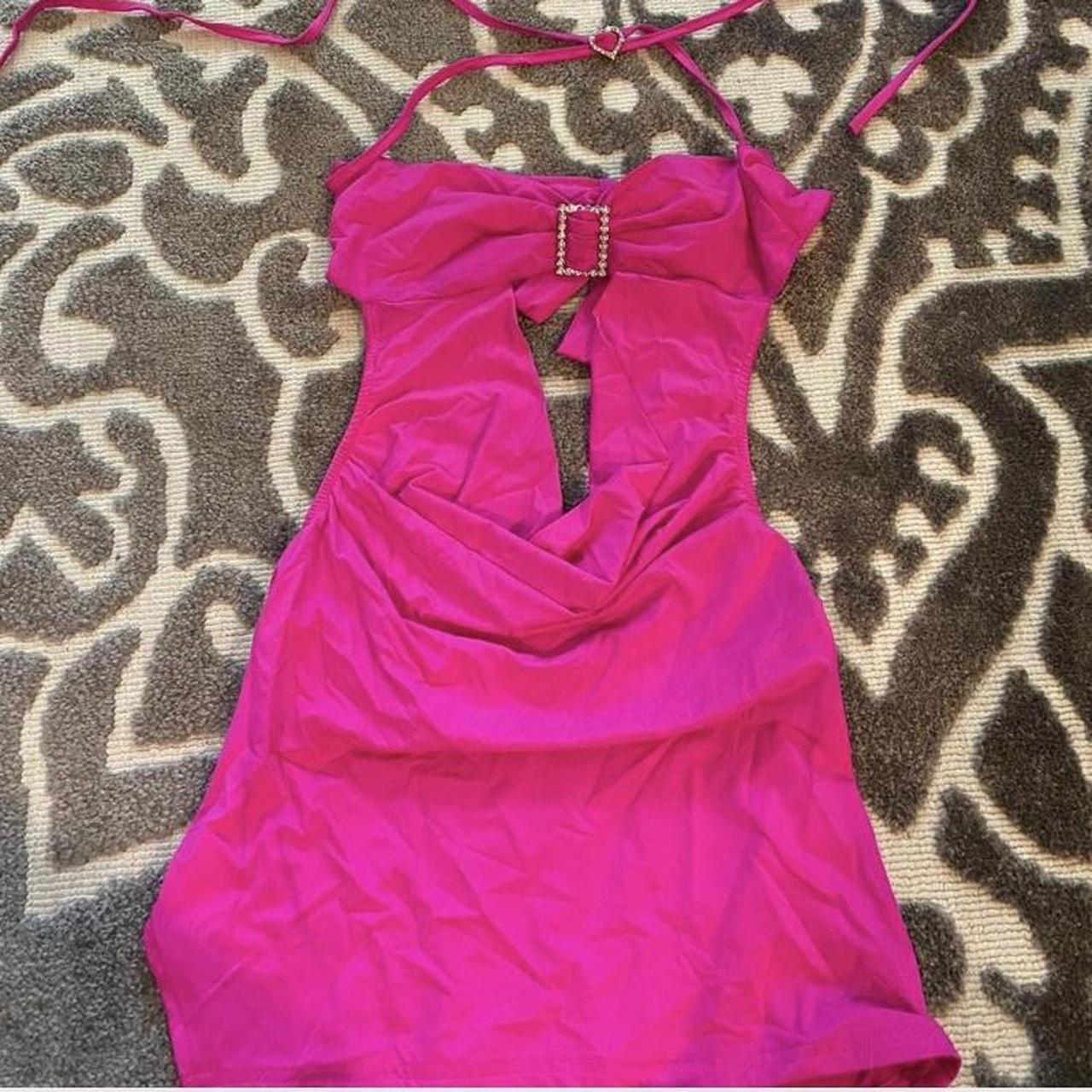 #barbiepink #hotpink #clubbing dress perfect for... - Depop