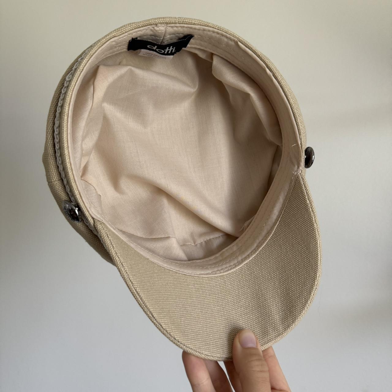 Captains style beige hat cap Dotti brand One size - Depop
