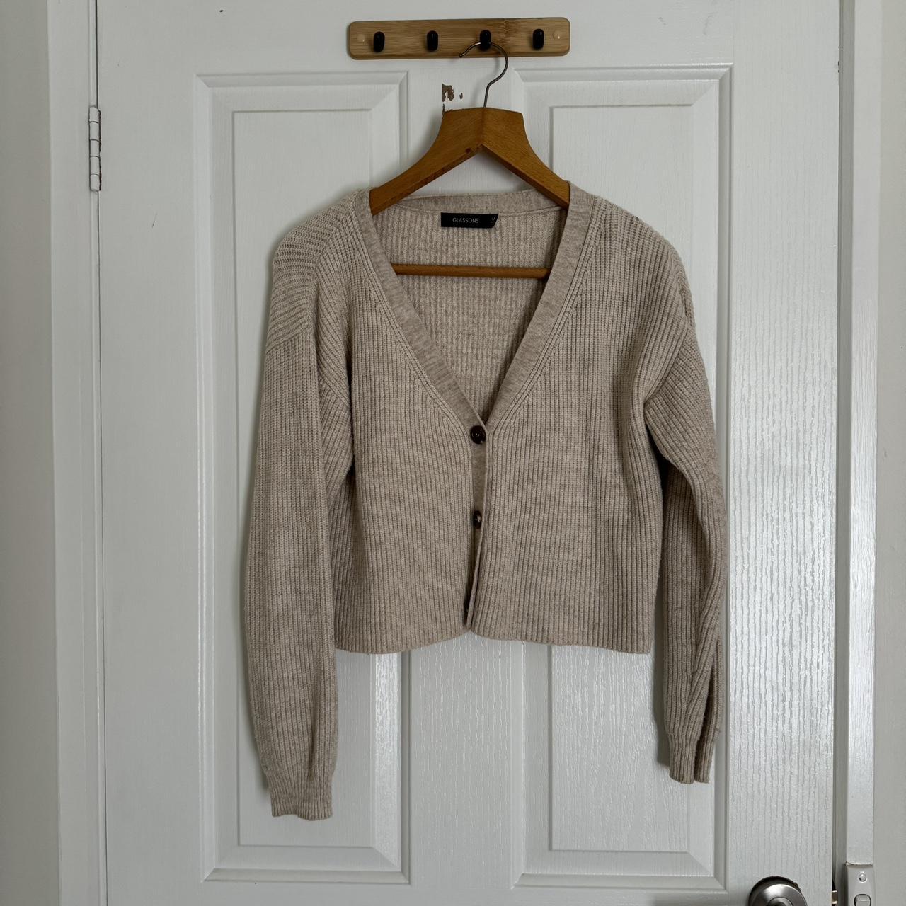 Crop button up cardigan Glassons brand Size M - Depop