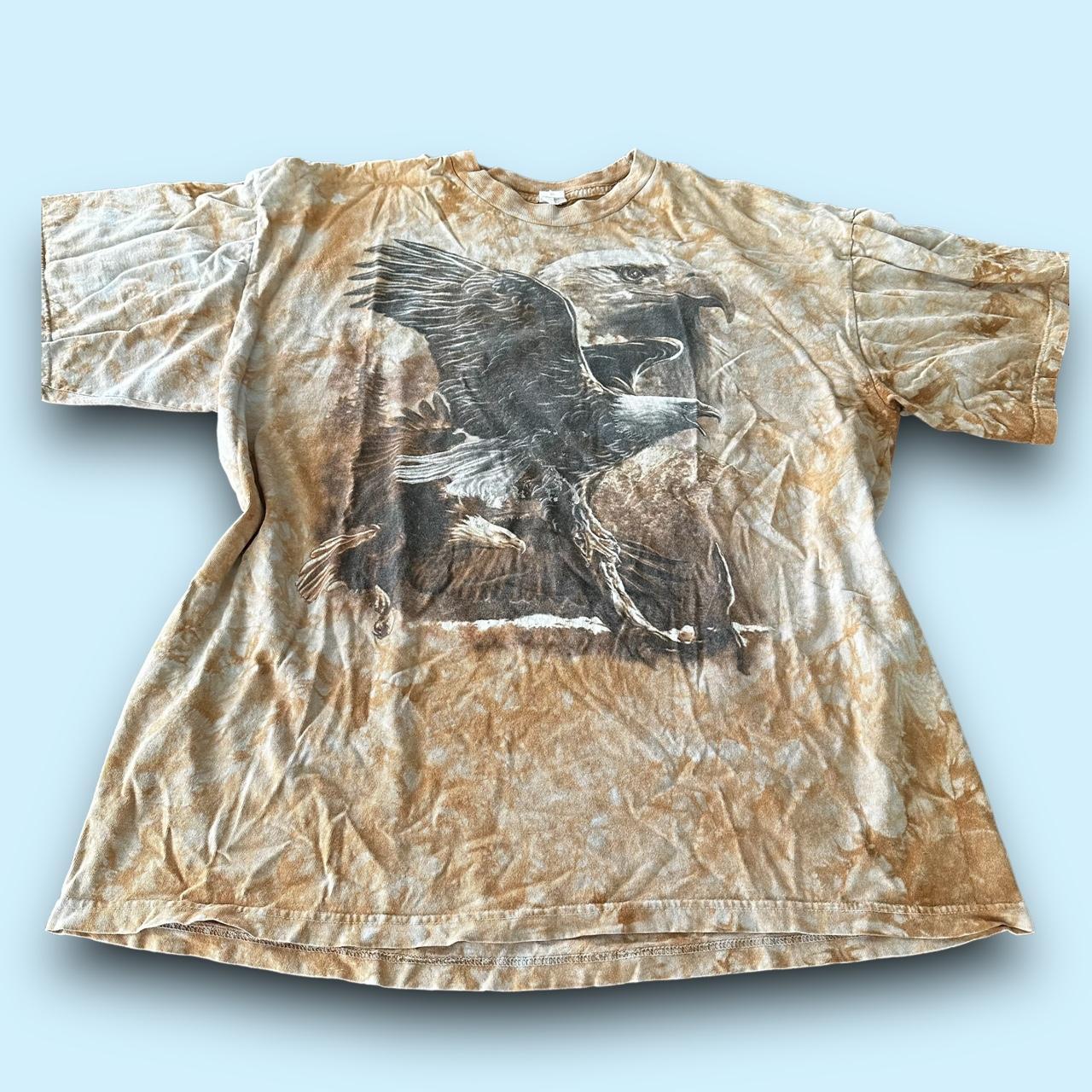 Vintage hawk tie dye graphic tee Size xl Some... - Depop