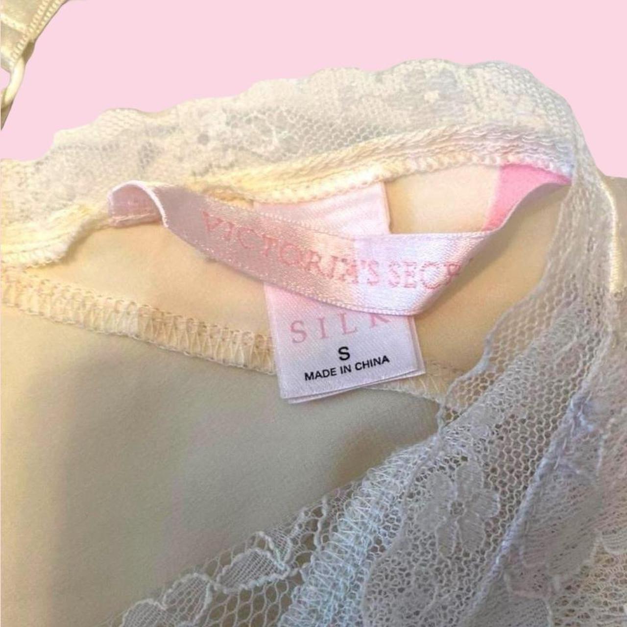 Victoria’s Secret 100% silk Lacey cami top Size... - Depop