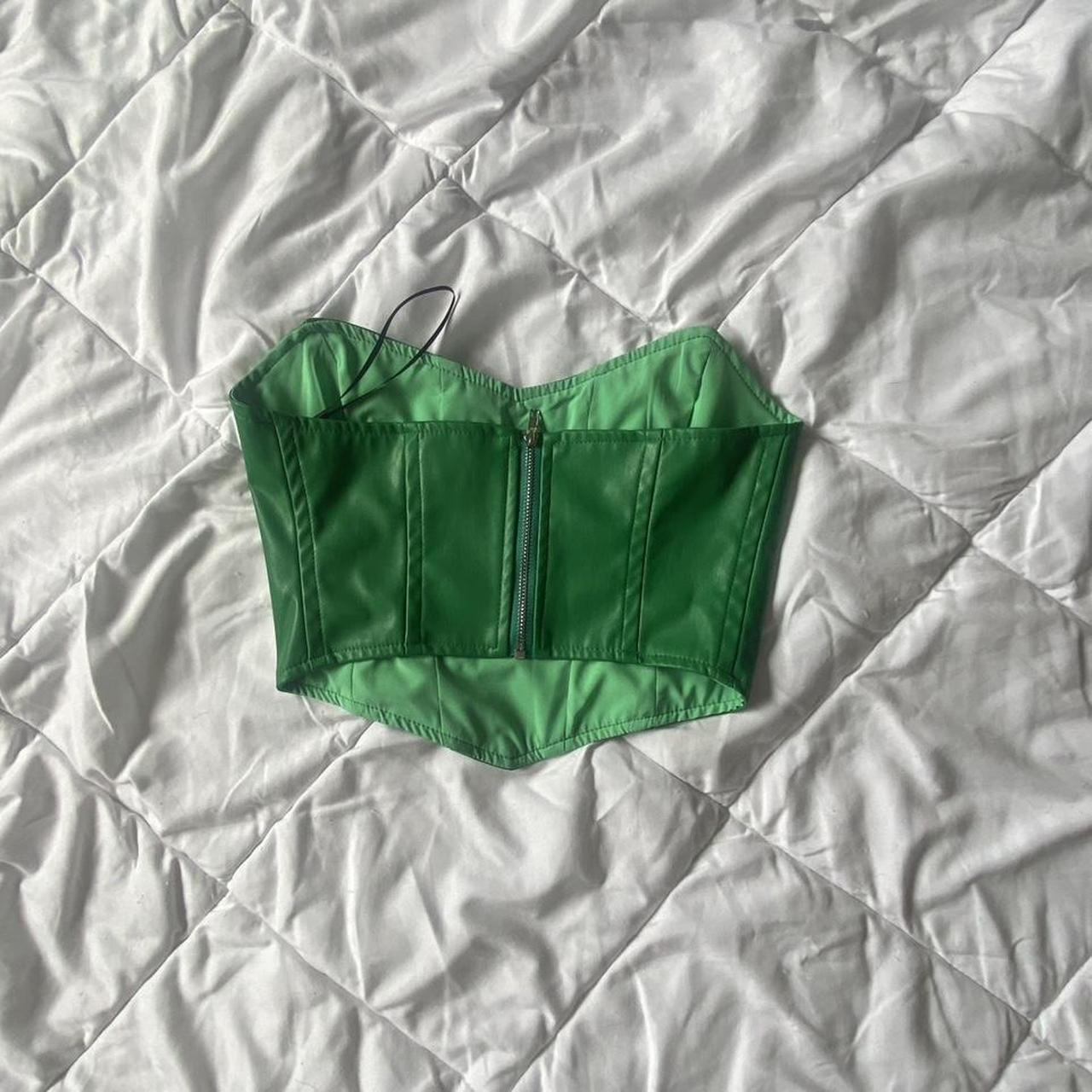 PRINCESS POLLY GREEN BUSTIER CORSET -no... - Depop