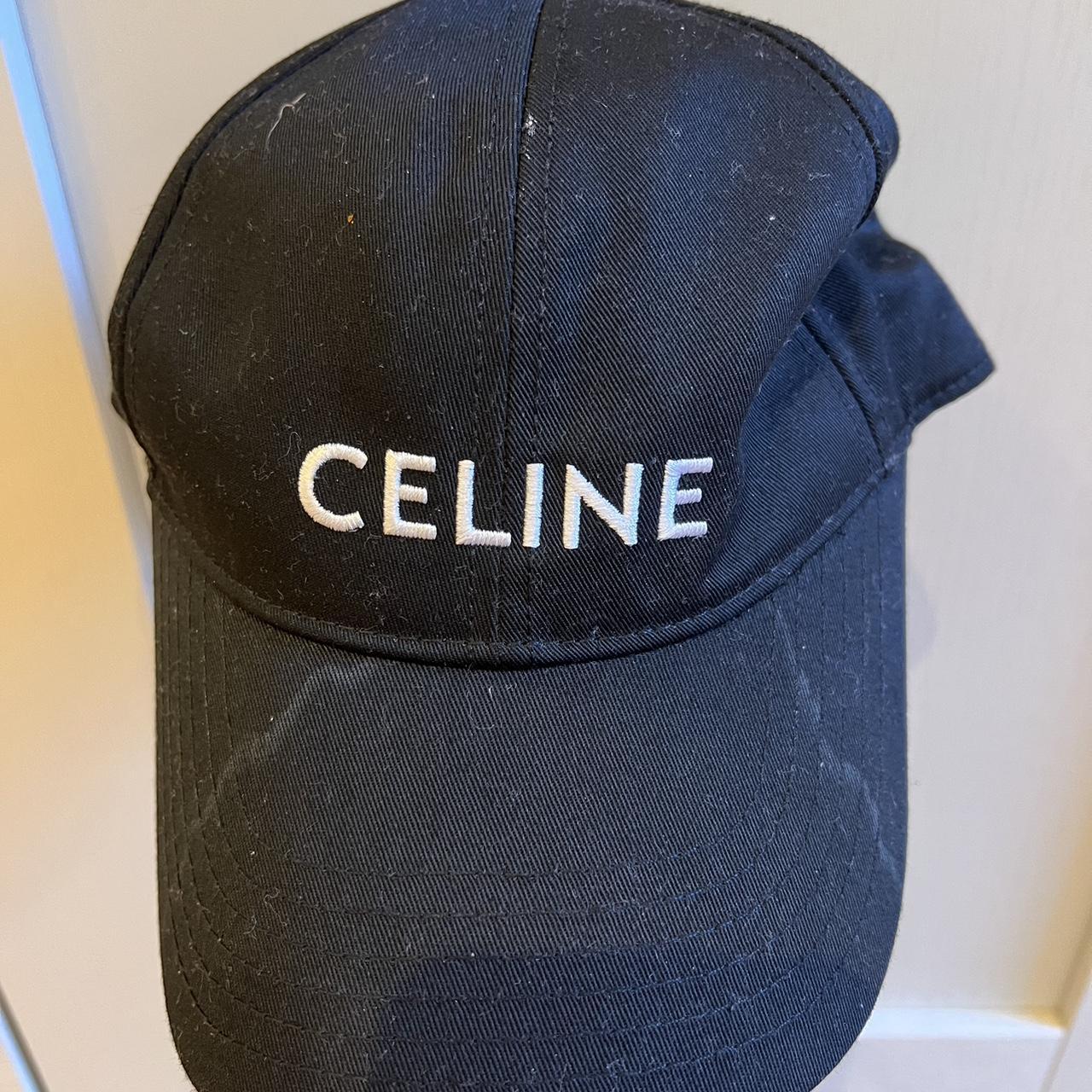 Celine black cap Wore in rain and has marks. Havnt... - Depop