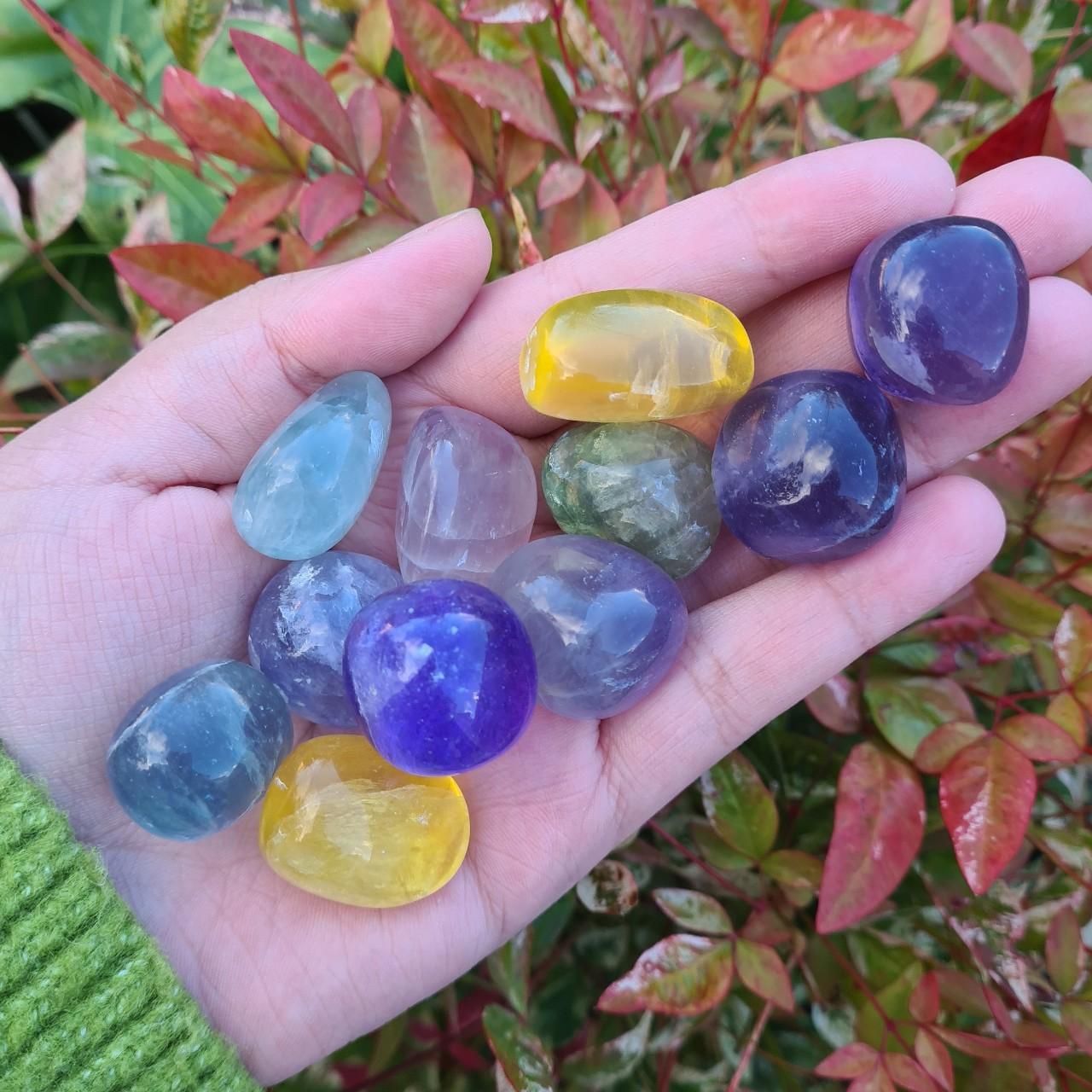 High quality Fluorite crystal tumbles (1 piece) - Depop