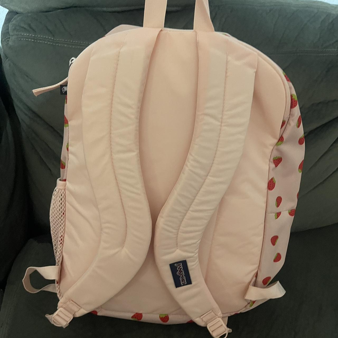 Strawberry Jansport Backpack Really great... - Depop