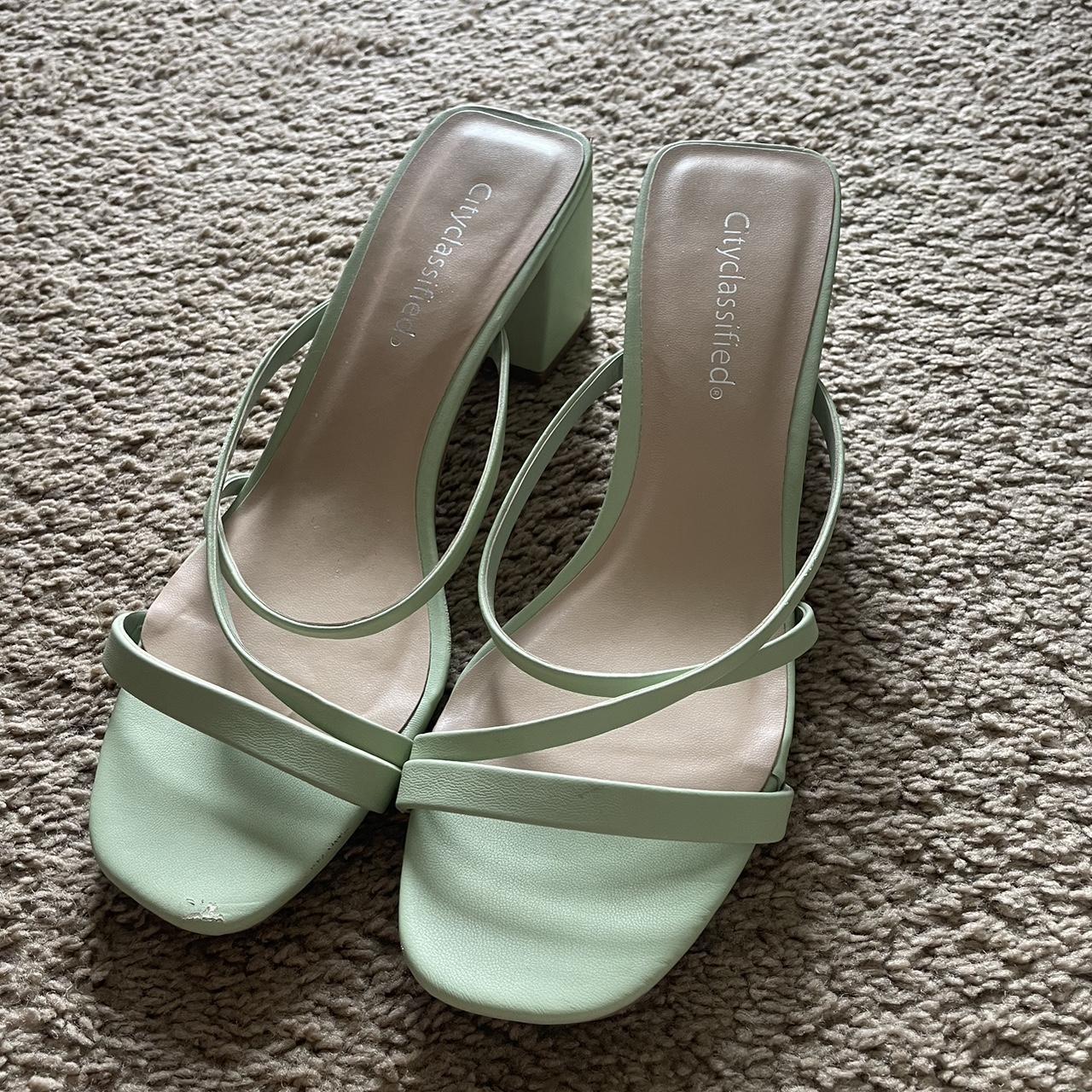 Super cute green heels! Message for any... - Depop