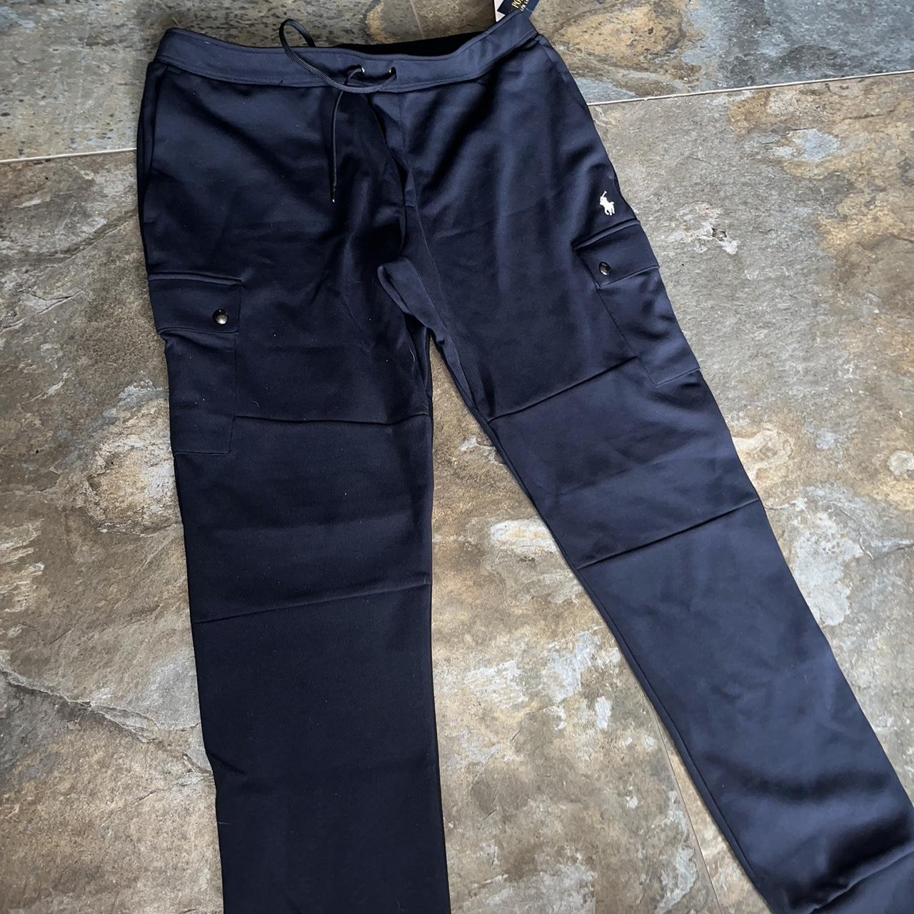 Polo Ralph Lauren Navy Tech Cargo Joggers Size XL... - Depop