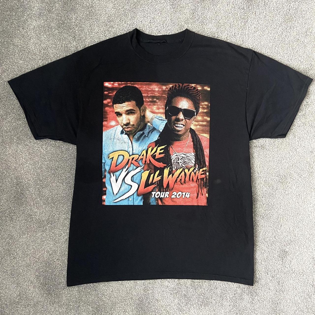 Vintage Y2K 2014 Drake Vs Lil Wayne concert tour rap... - Depop