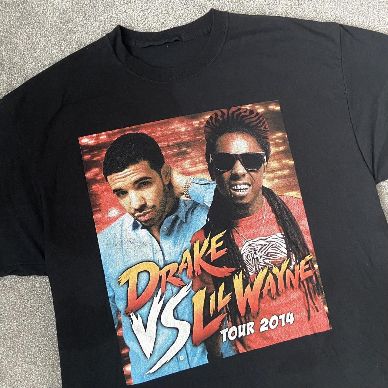 Vintage Y2K 2014 Drake Vs Lil Wayne concert tour rap... - Depop