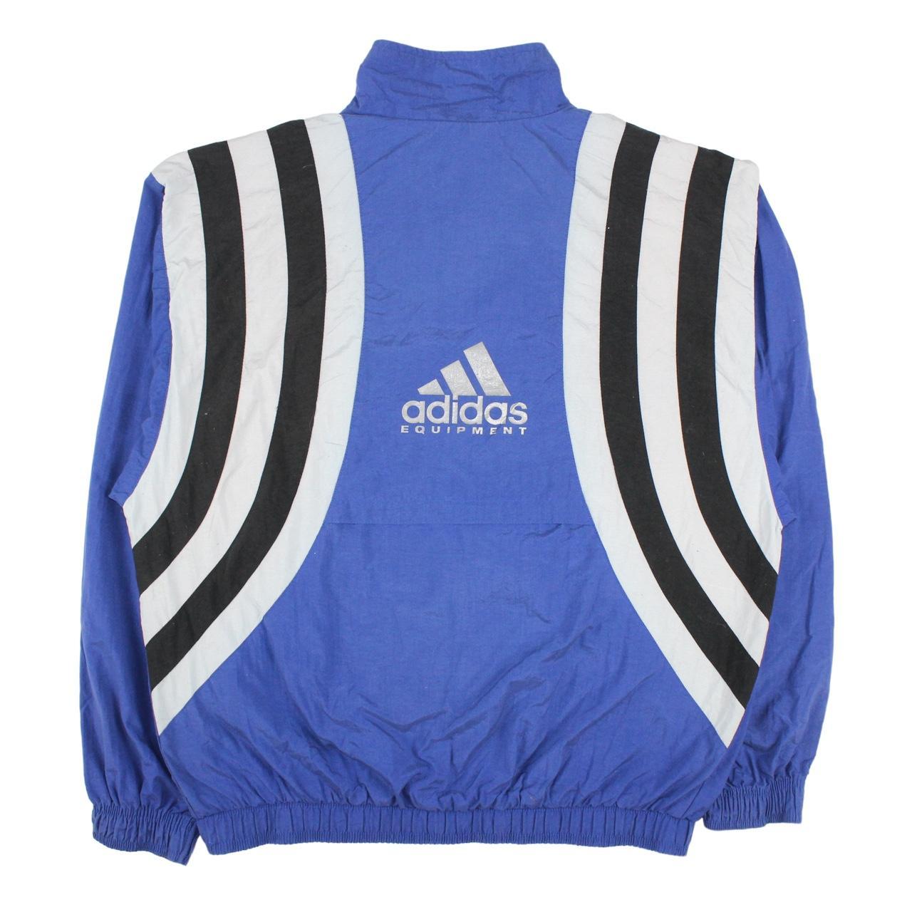 Adidas Men's Blue and Black Jacket | Depop