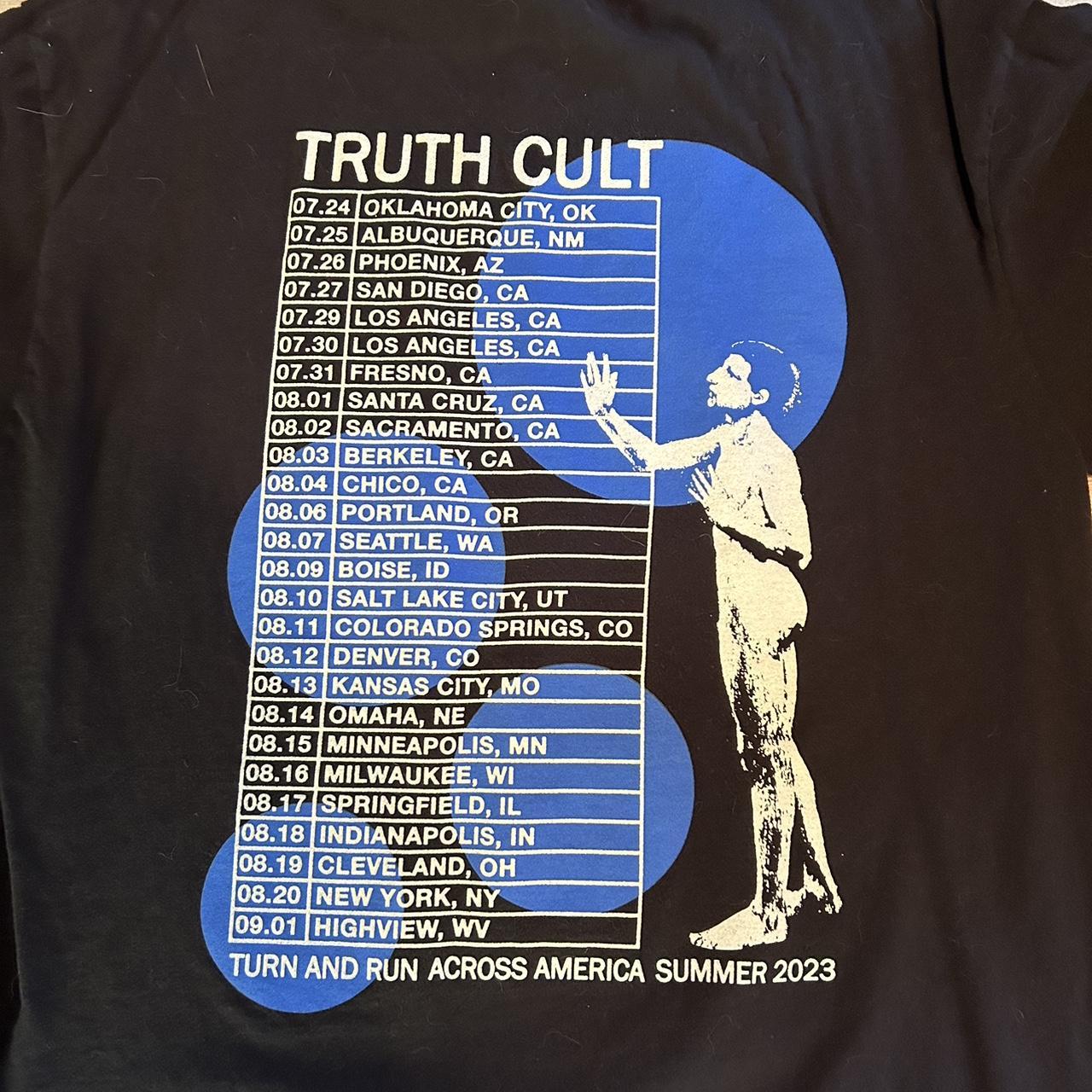 Truth Cult 2023 tour shirt. Worn once or twice.... - Depop