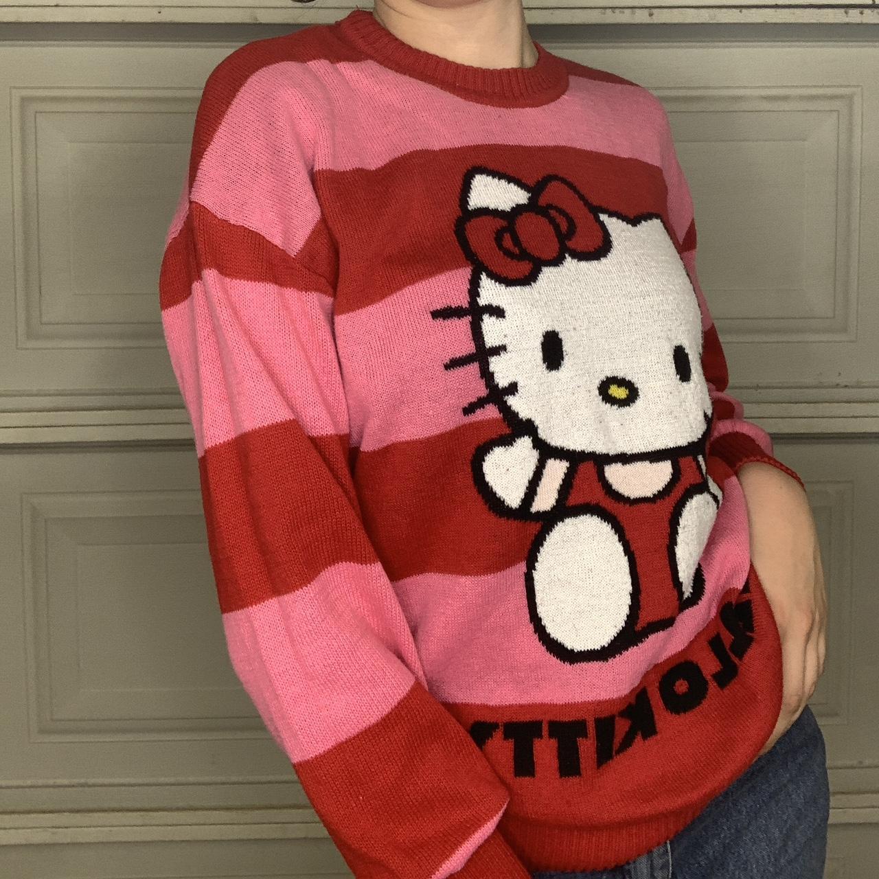 Hello Kitty Striped Sweater! From Target. Stretchy.... - Depop