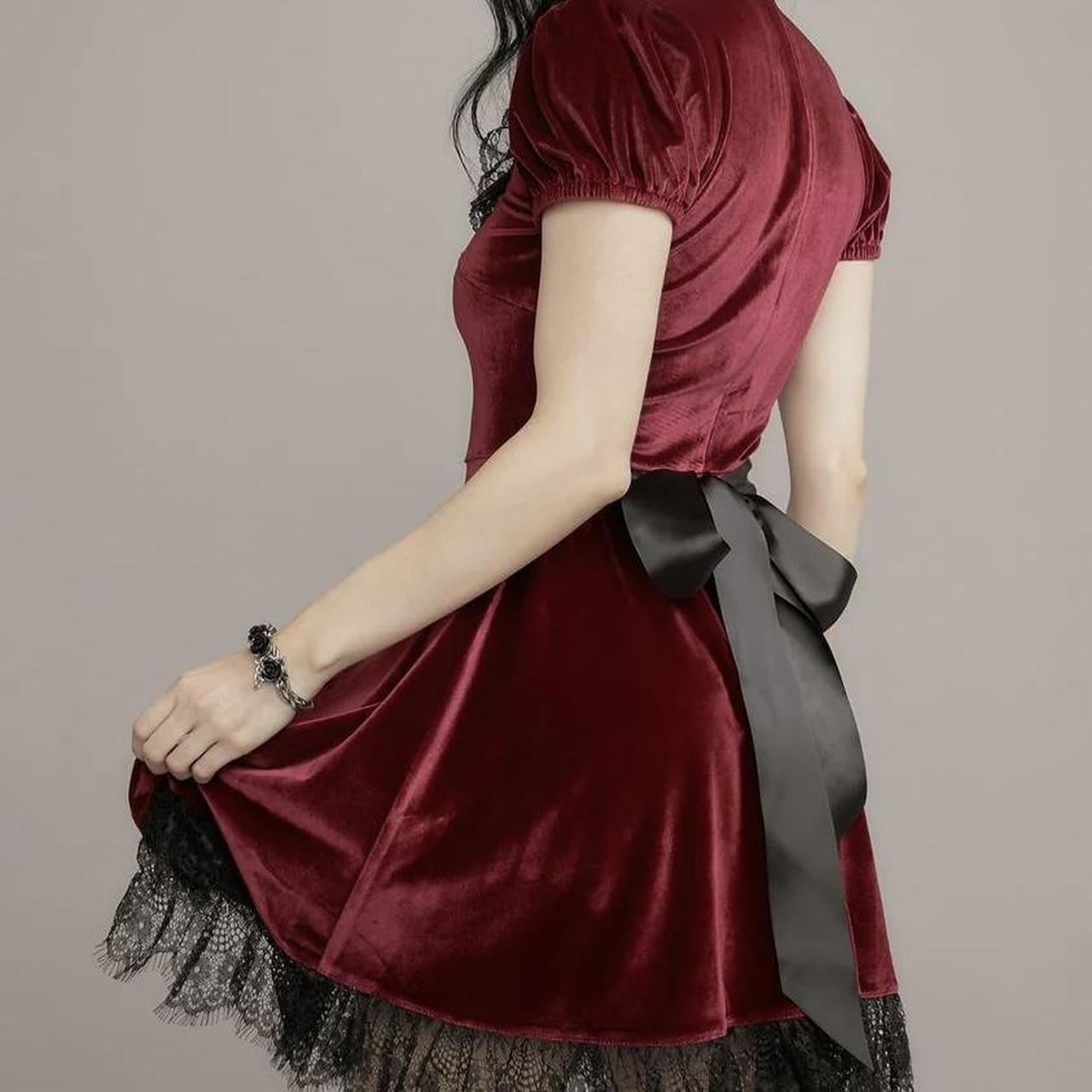 DOLLSKILL VAMP VELVET GOTH DRESS This dress is... - Depop