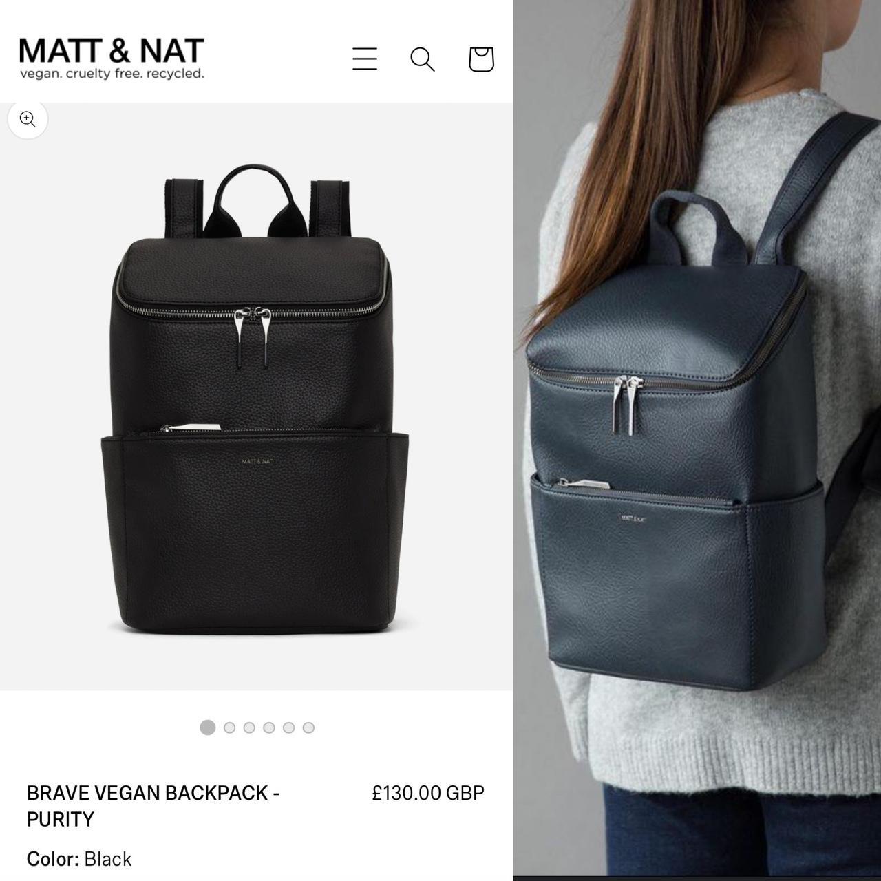 Matt & Nat Brave Purity Backpack - black The bag... - Depop