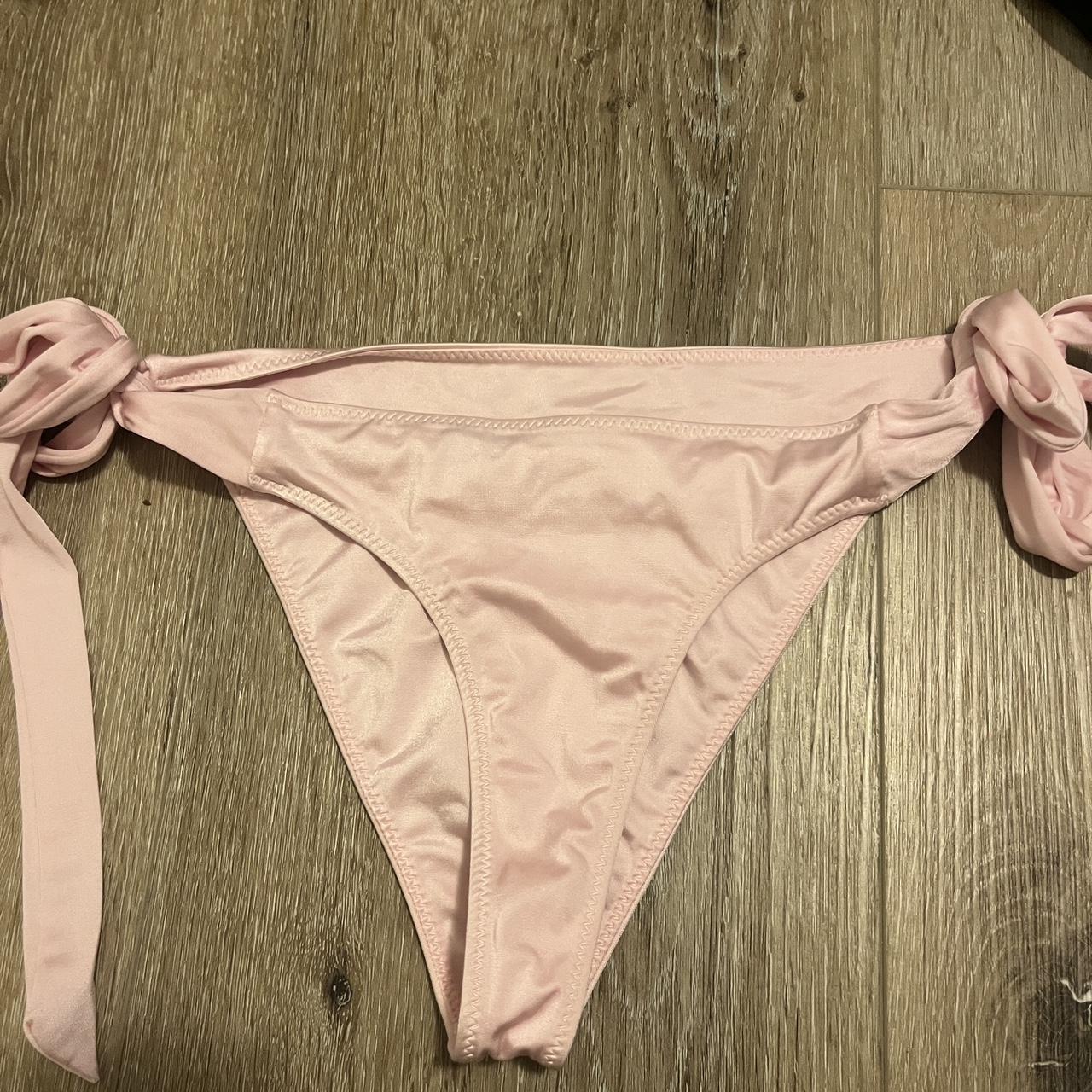 Frankies Bikinis Pink Bottoms Size Large But Fit Depop