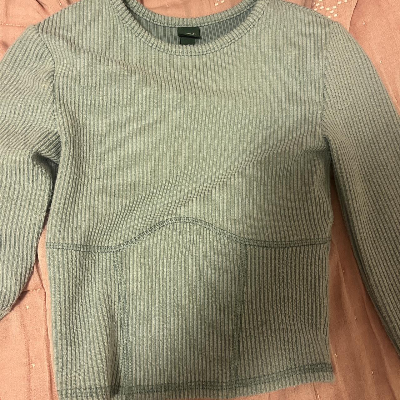 Target green long sleeve top size xxs - Depop