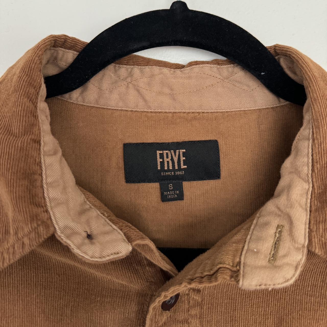 Men's Frye corduroy button up collard shirt In... - Depop