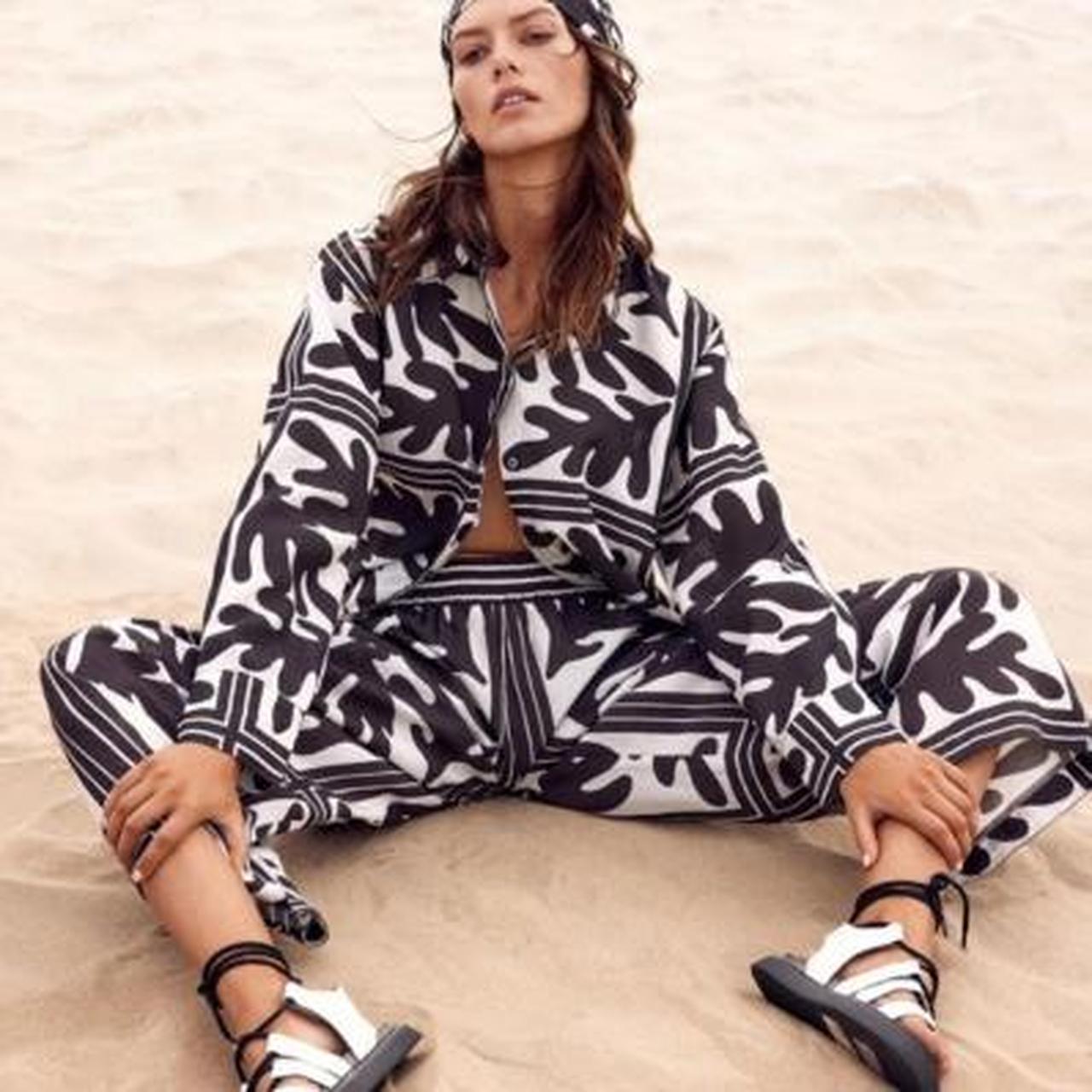 Zoe Kratzmann - Reflex Top & Pants in Frond Choc... | Depop