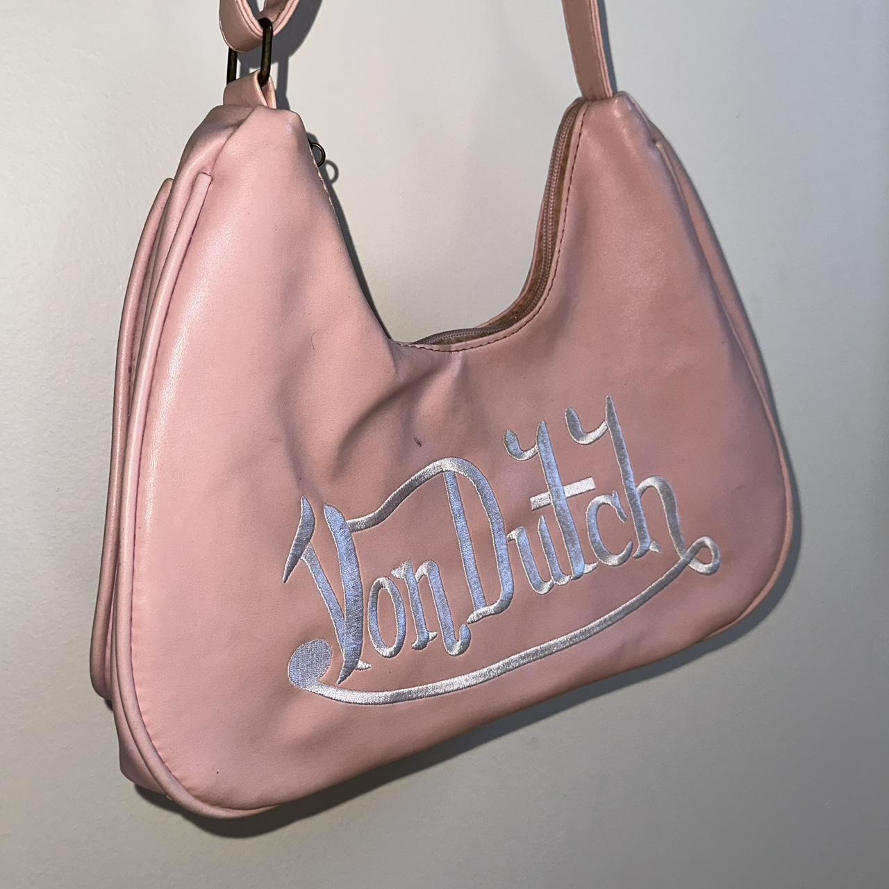 Von Dutch baby pink bag w adjustable strap, few lil... - Depop