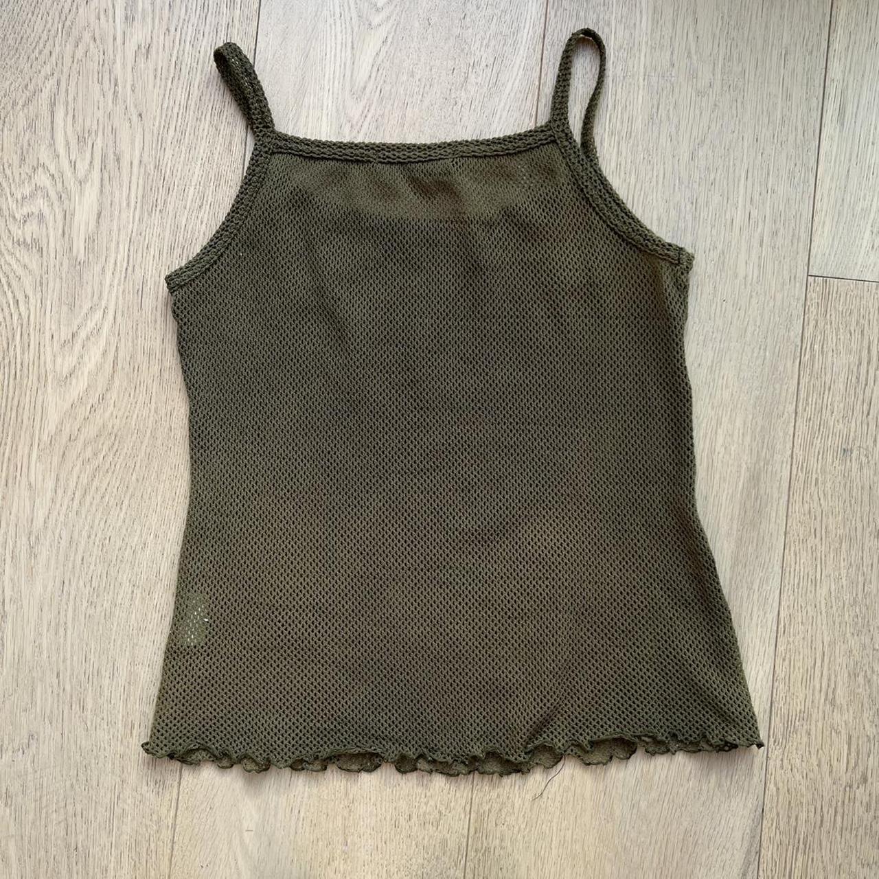 90s vintage hysteric glamour khaki green ‘born to... - Depop