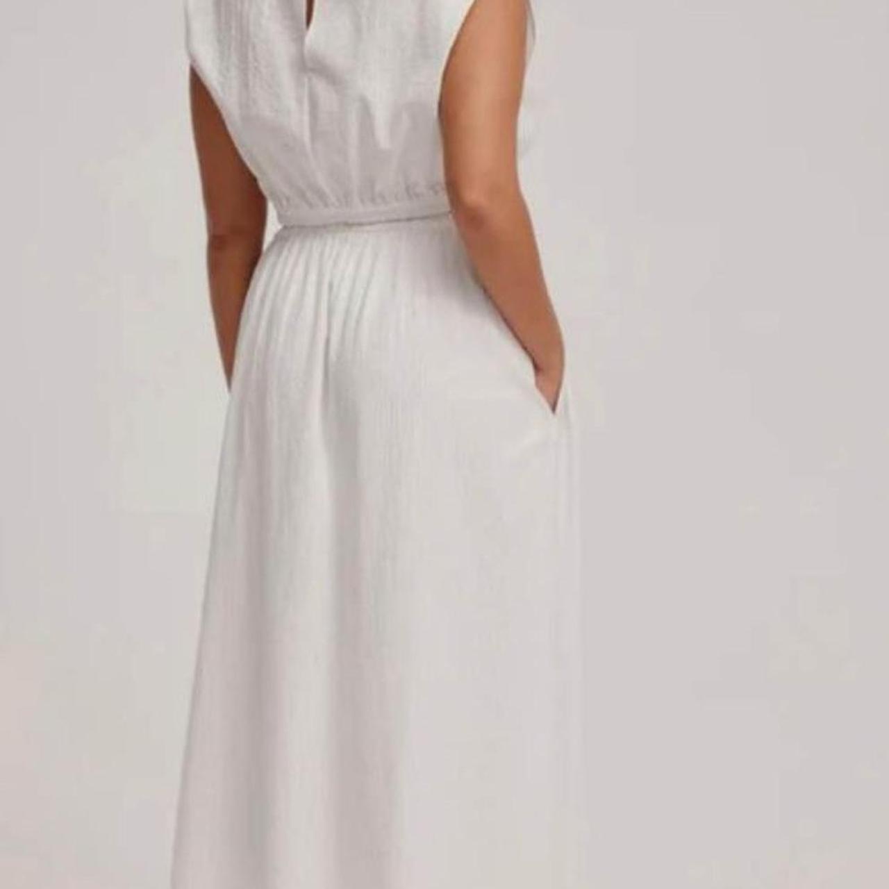 Seersucker Venroy White Set Top & skirt set... - Depop